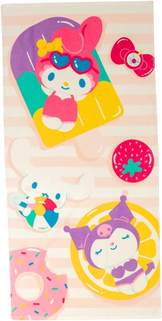 My Melody Super Soft Cotton Bath/Pool/Beach Towel, 60 in x 30 in ...