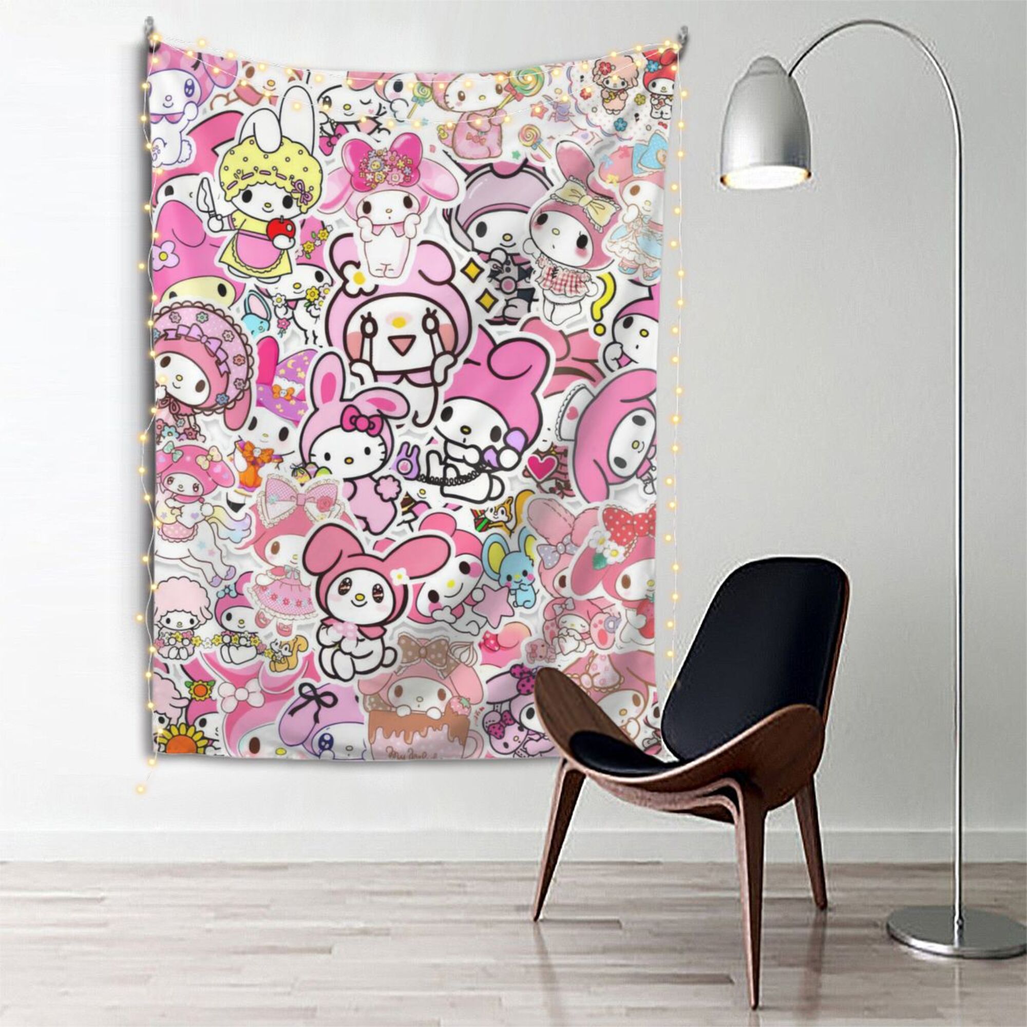 My Melody Tapestry Aesthetic Cute Room Decor Tapestry Birthday ...