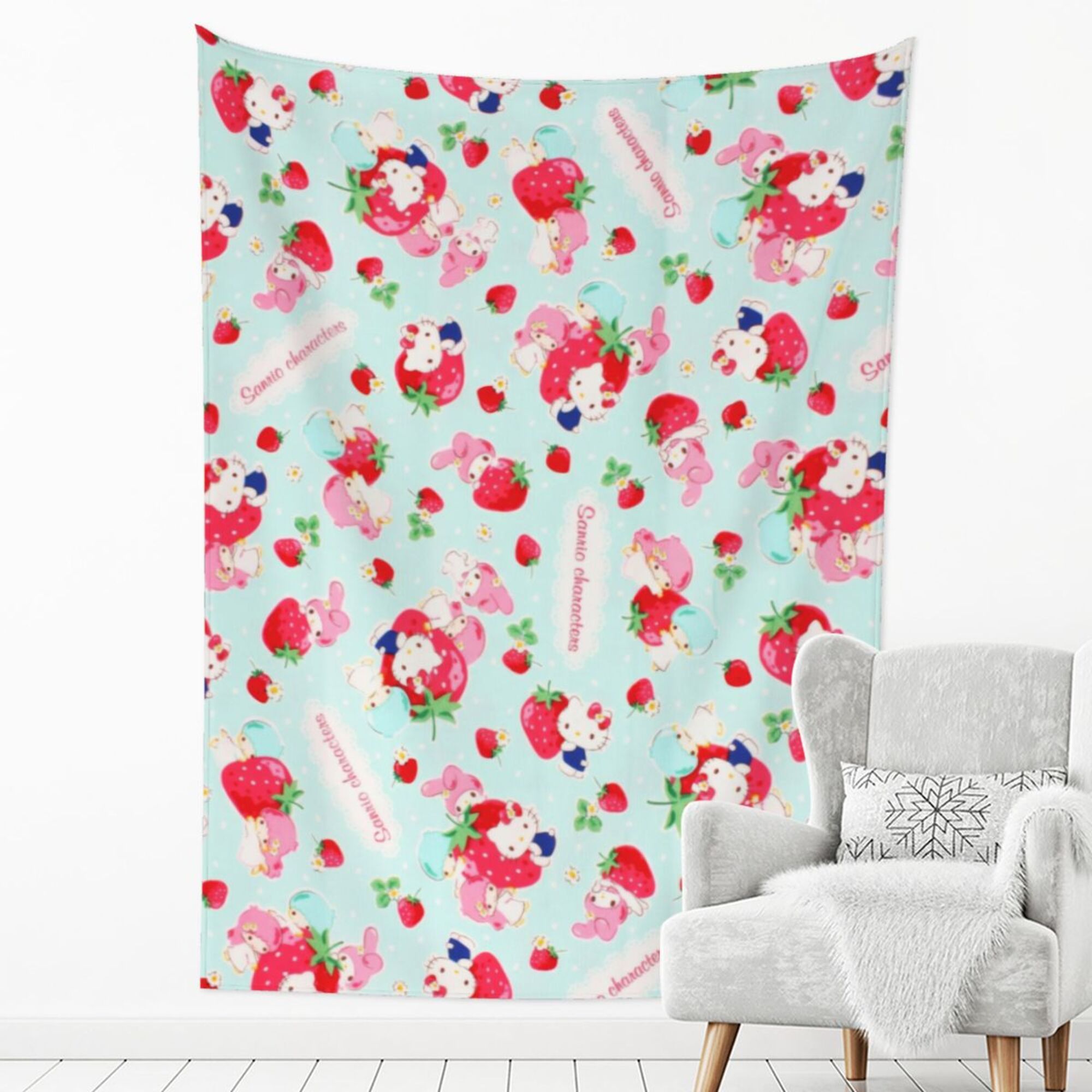 My Melody Tapestry Aesthetic Cute Room Decor Tapestry Birthday ...