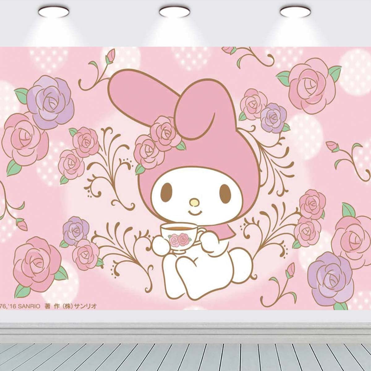 My Melody Taspestry Wall Decor Birthday Banner Backdrop Background ...