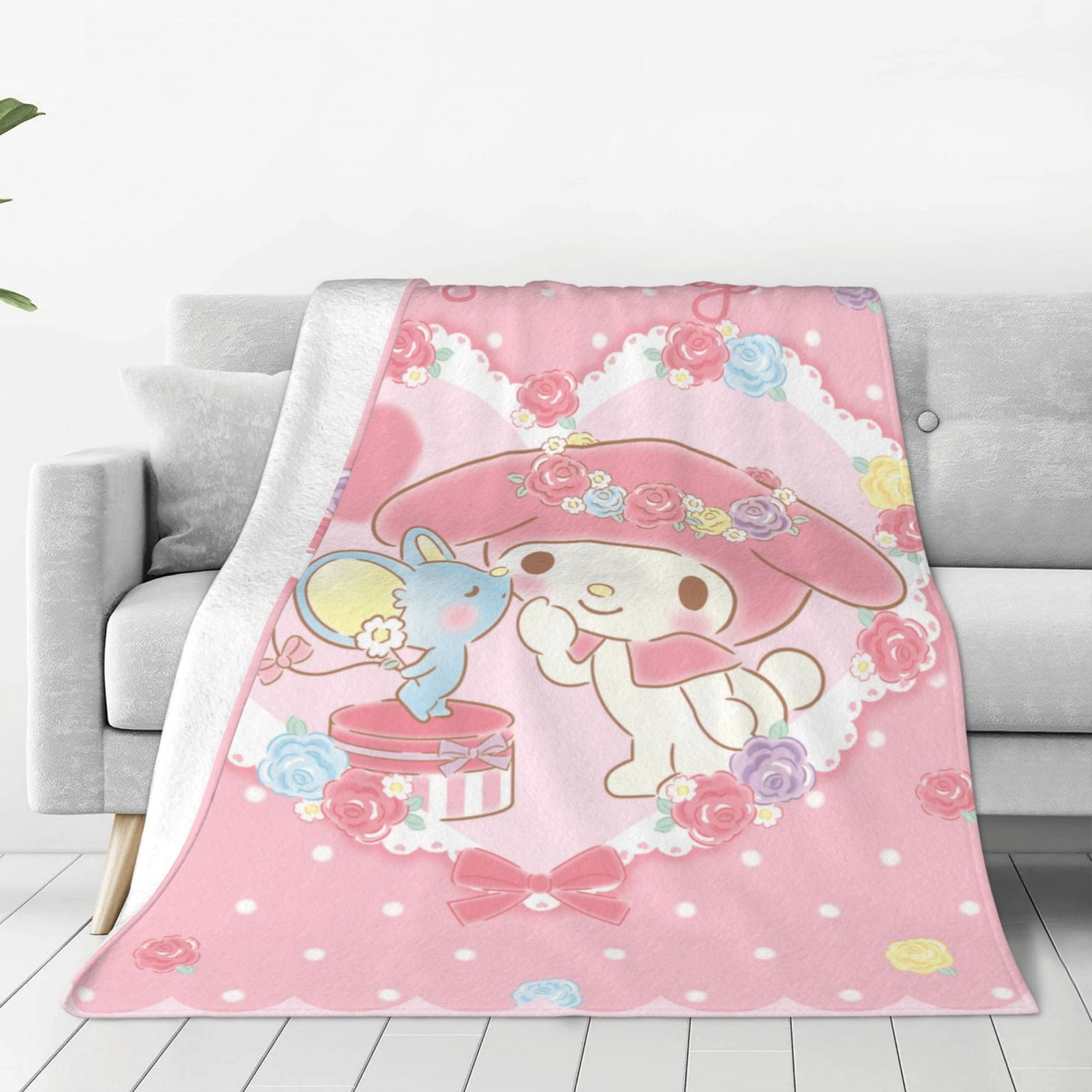 My Melody Ultra-Soft Micro Fleece Blanket Throw All Season Fuzzy ...