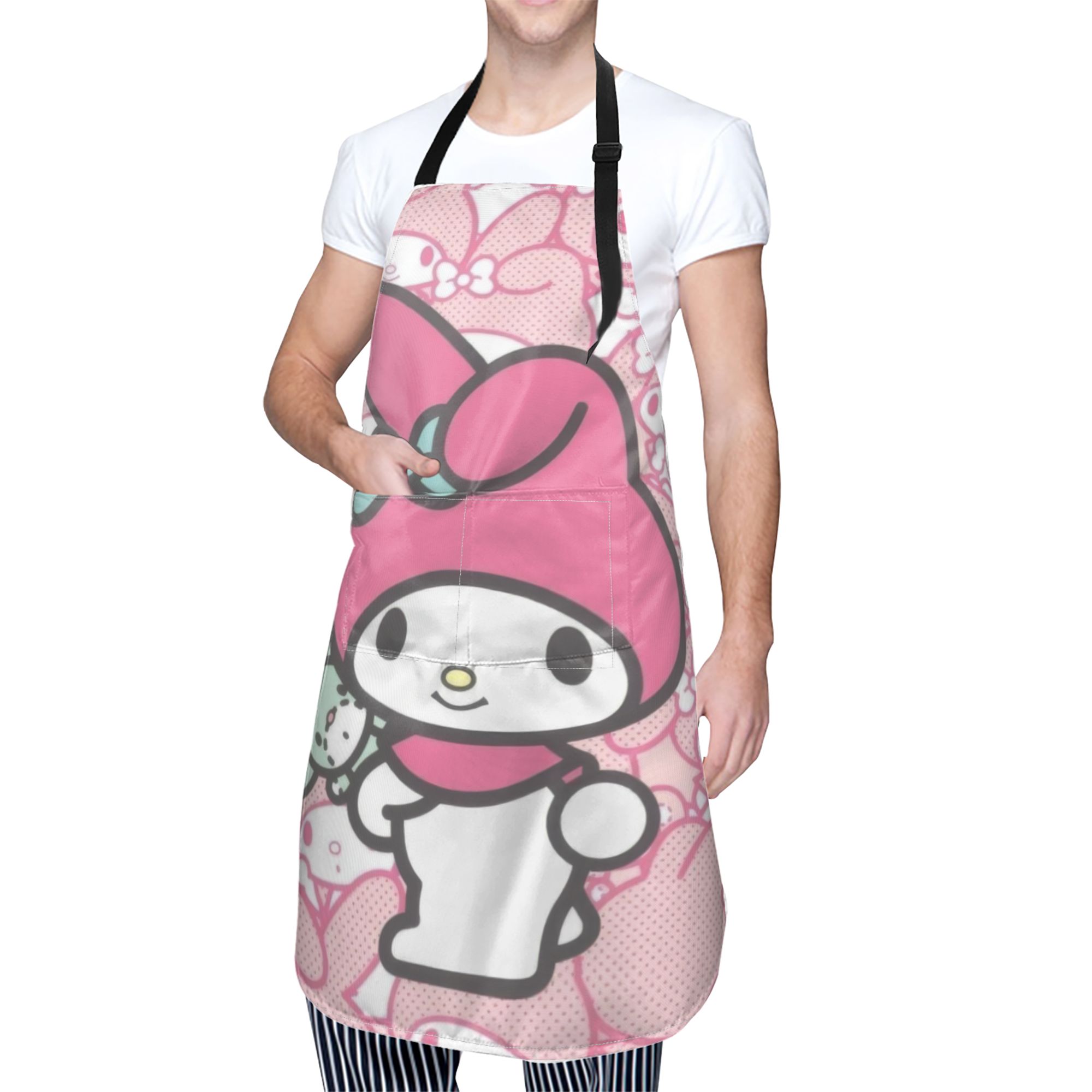 My Melody Waterproof Apron with 2 Pockets for Men Women, Adjustable ...