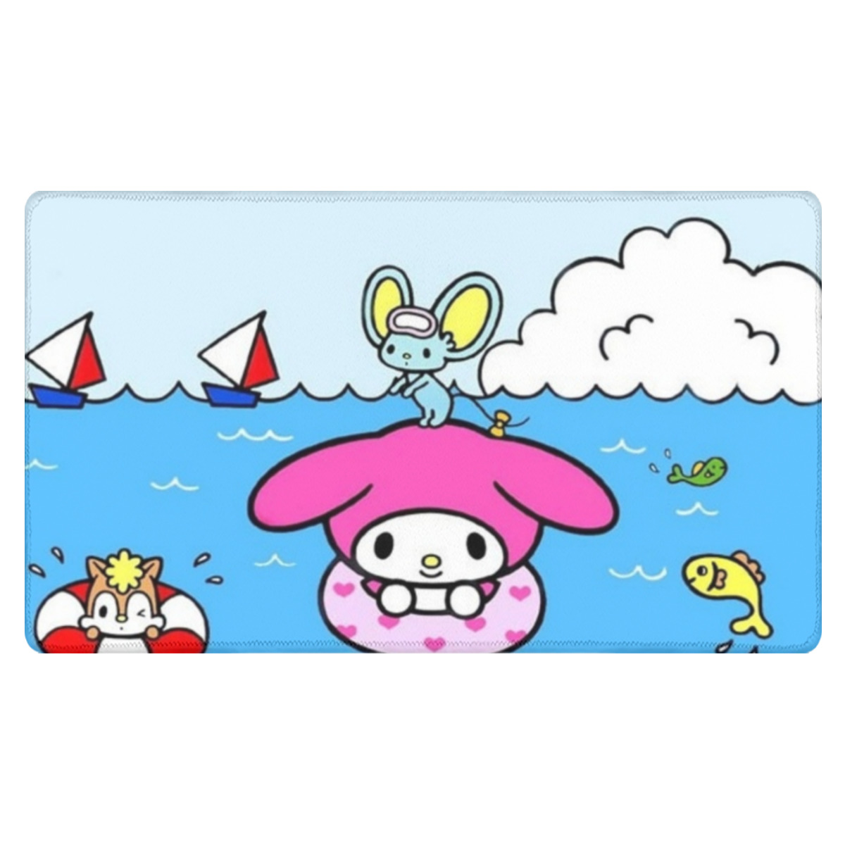 My Melody cute24*14in Genshin Impact Comfortable Mouse Pad Gaming Mouse ...
