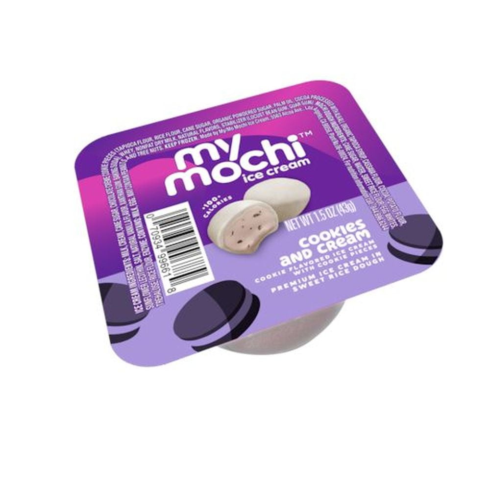 My Mochi Cookies and Cream Ice Cream, Gluten-Free, 1.5 Ounce - 72 Pack ...