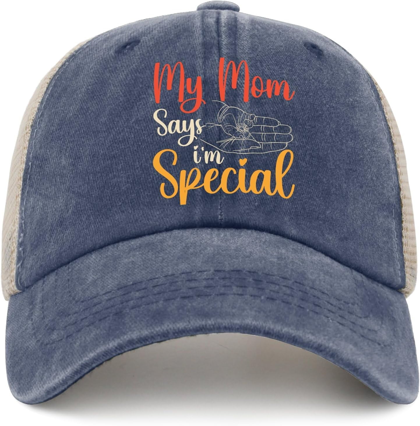 My Mom Says I'm Special Hat for Women Funny Baseball Cap Soft Washed ...