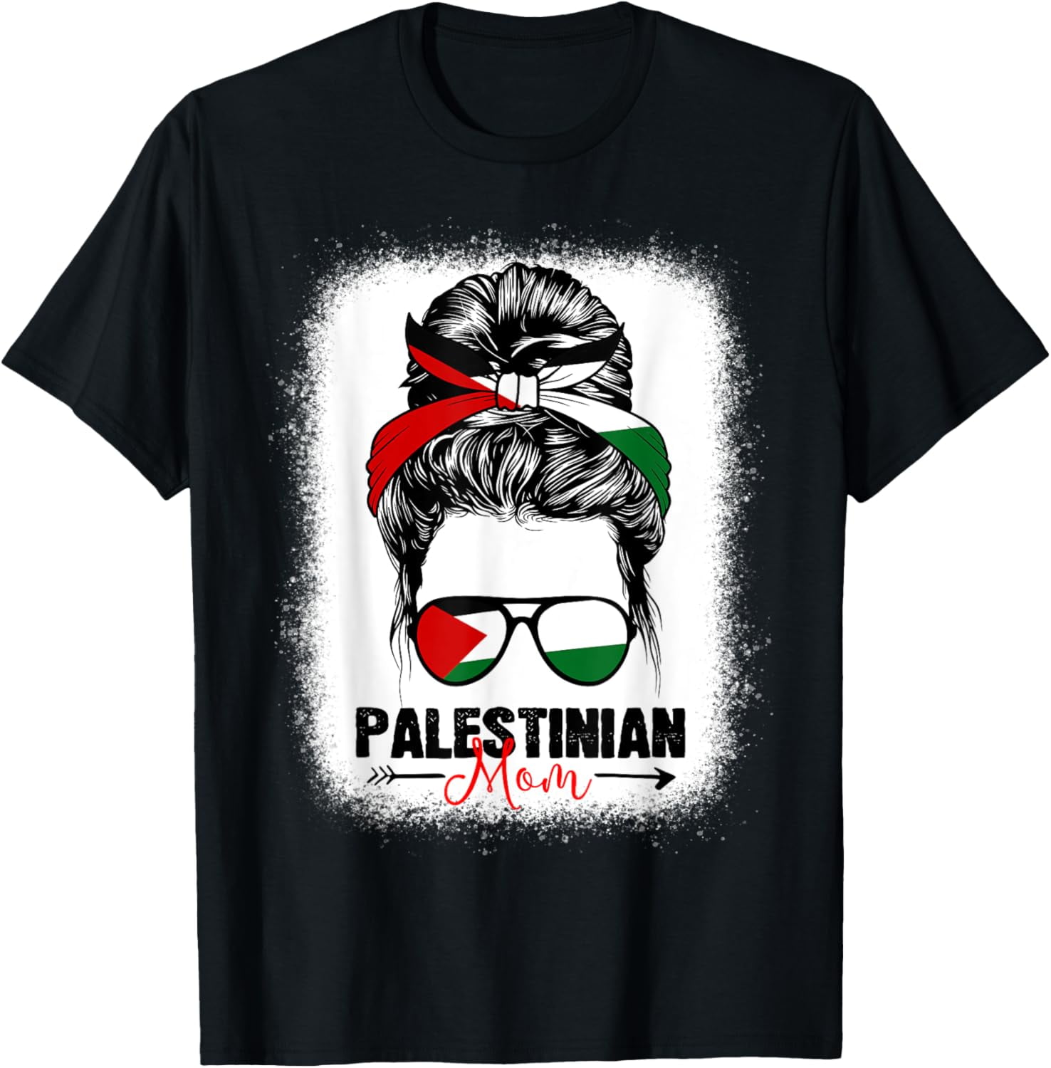 My Mom is defender Palestine_ Pride Flag Heritage Roots T-Shirt ...