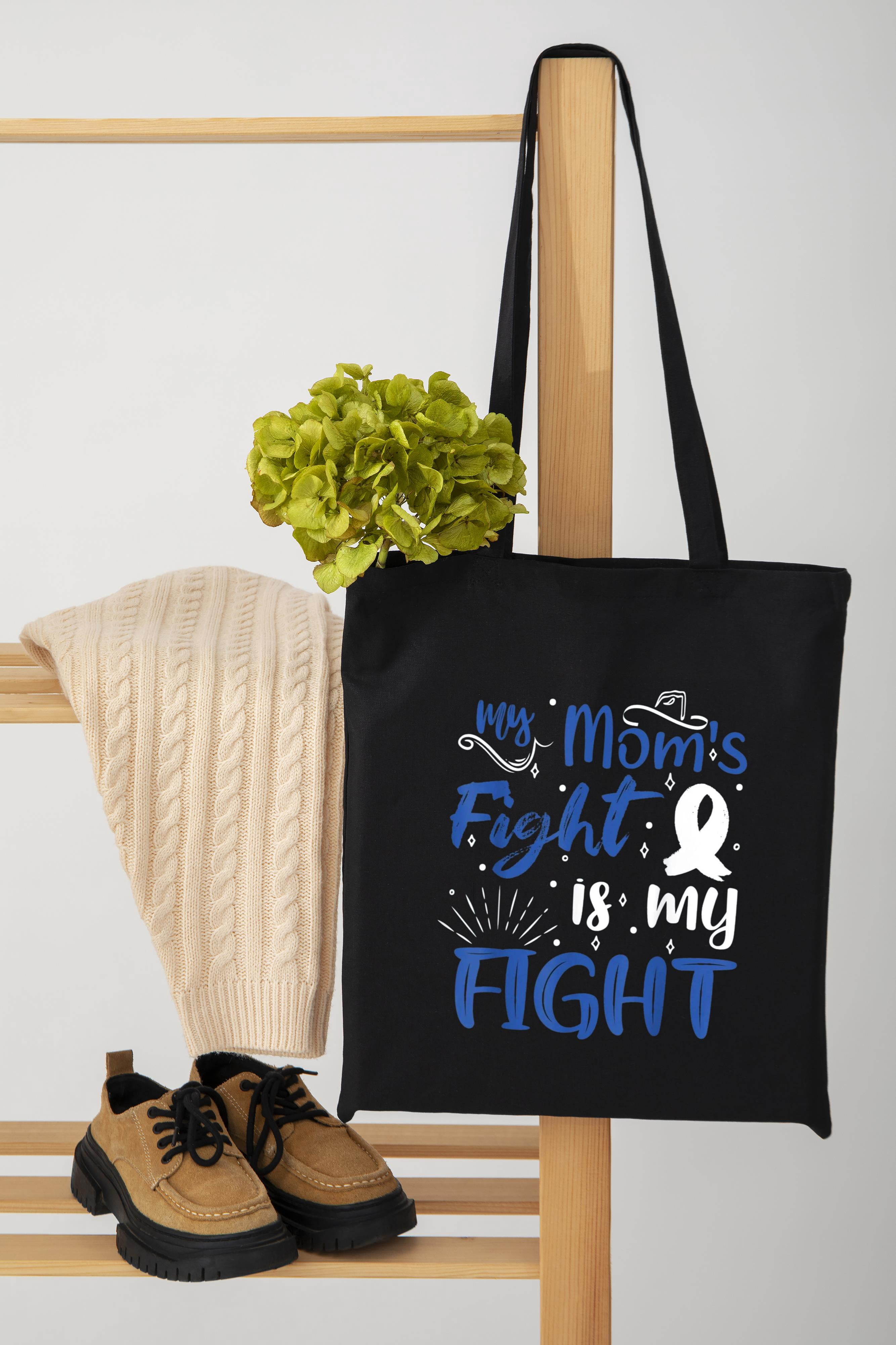 My Mom's Fight Is My Fight, Colon Cancer, Awareness, Blue Ribbon ...