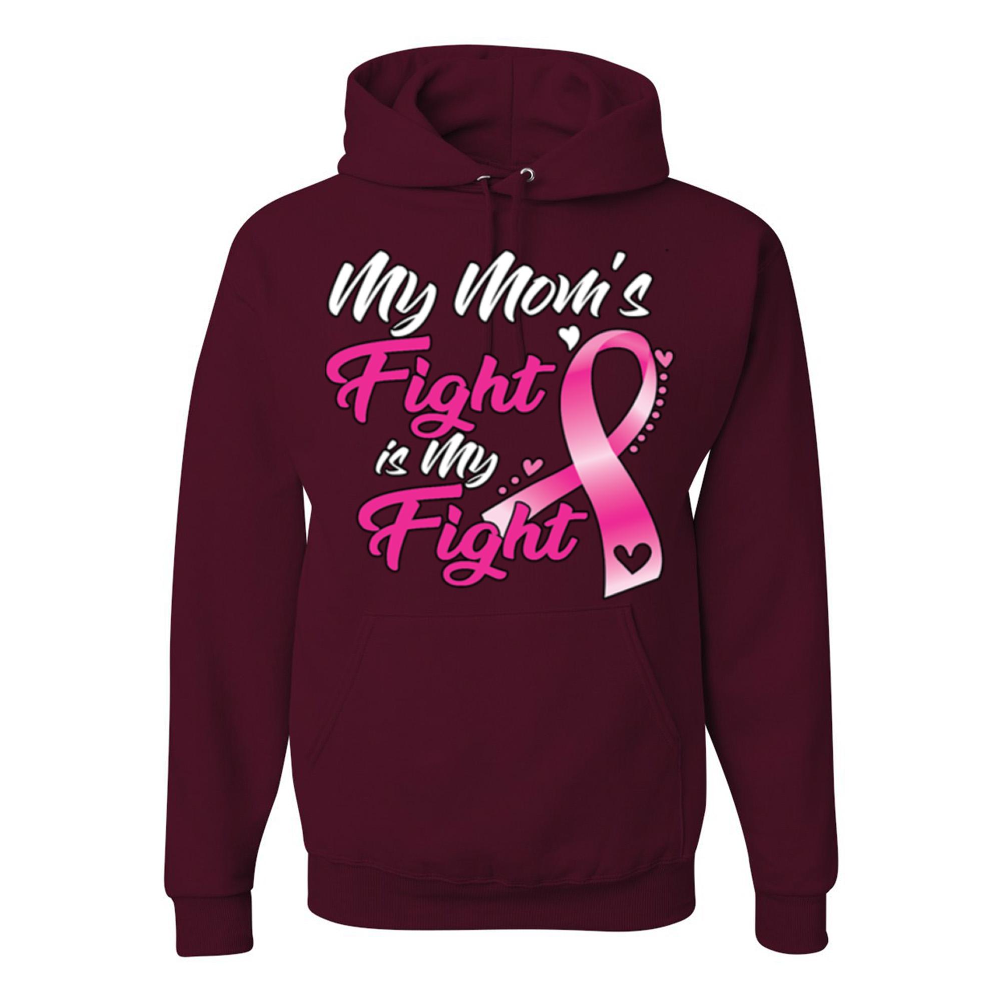 My Mom's Fight Is My Fight Pink Ribbon Breast Cancer Awareness Mens ...