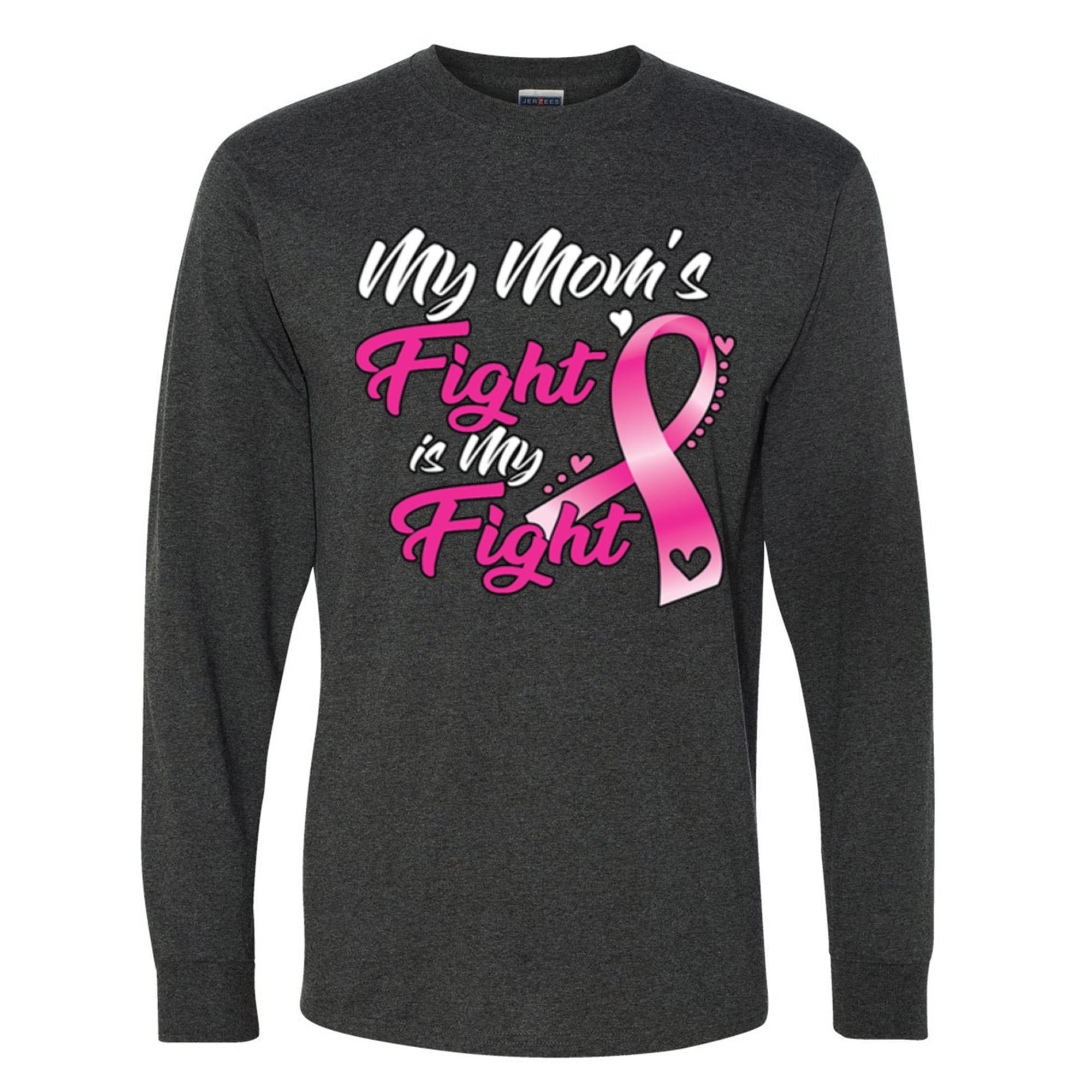 My Moms Fight Is My Fight Pink Ribbon Breast Cancer Awareness Mens