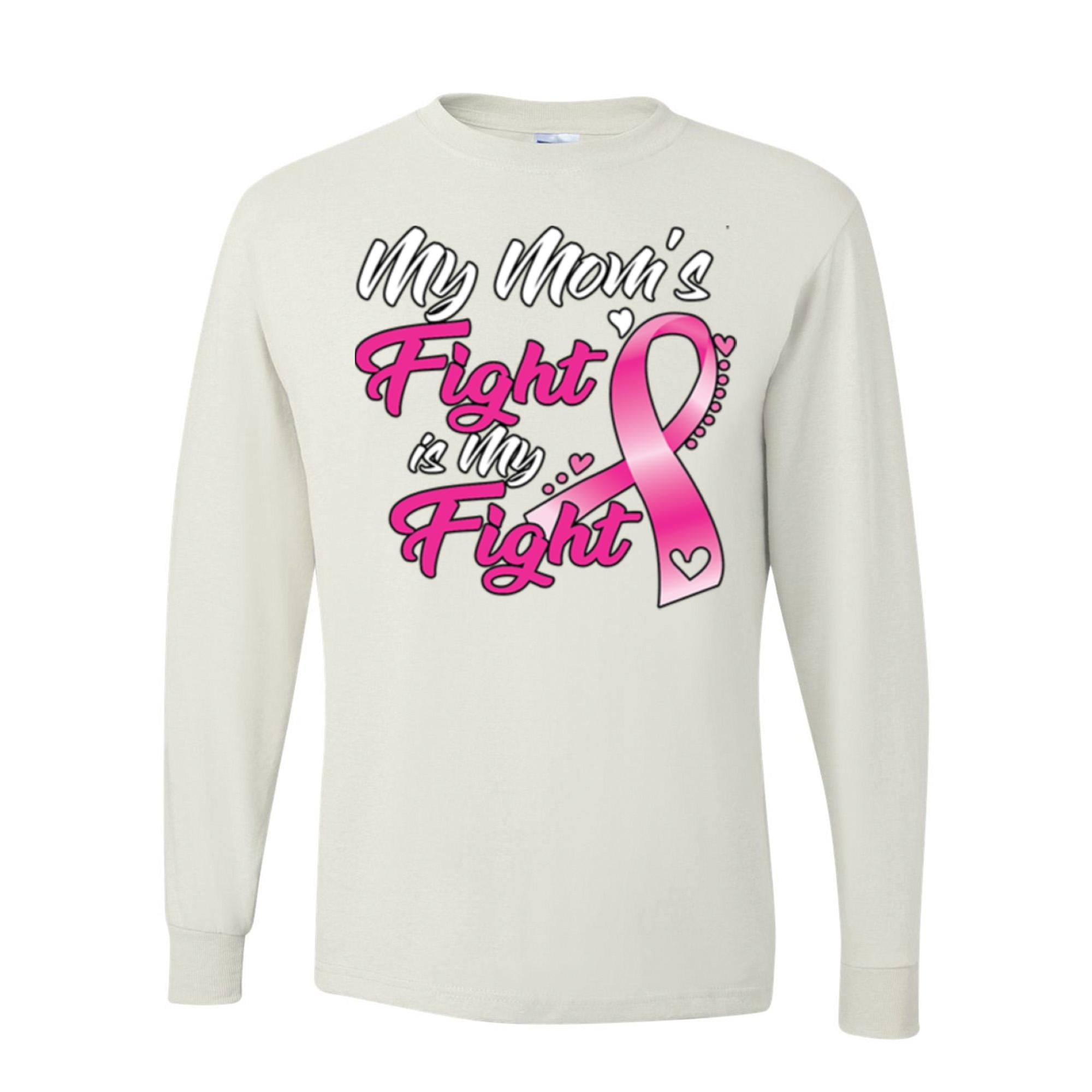 My Moms Fight Is My Fight Pink Ribbon Breast Cancer Awareness Mens