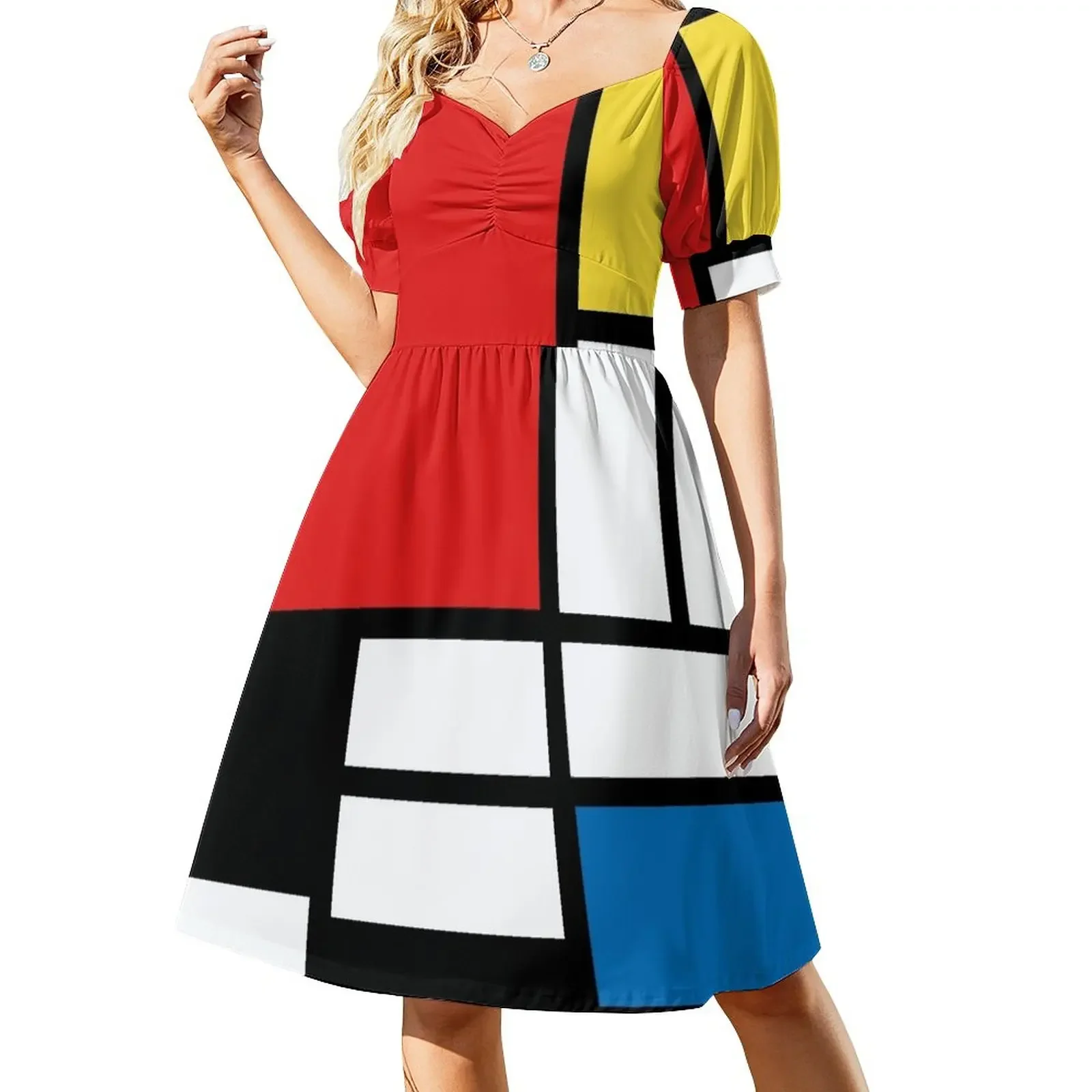 My Mondrian Sleeveless summer dress for wom02 wom's clothing trd02 Woms ...