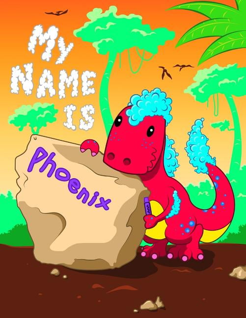 My Name is Phoenix: 2 Workbooks in 1! Personalized Primary Name and ...