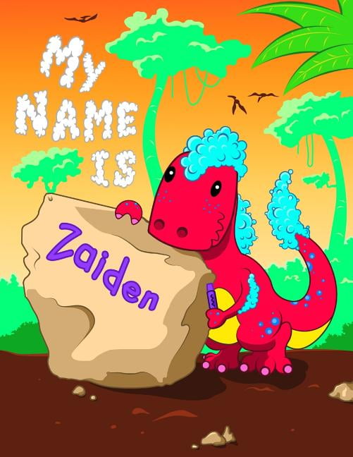 My Name is Zaiden: 2 Workbooks in 1! Personalized Primary Name and ...