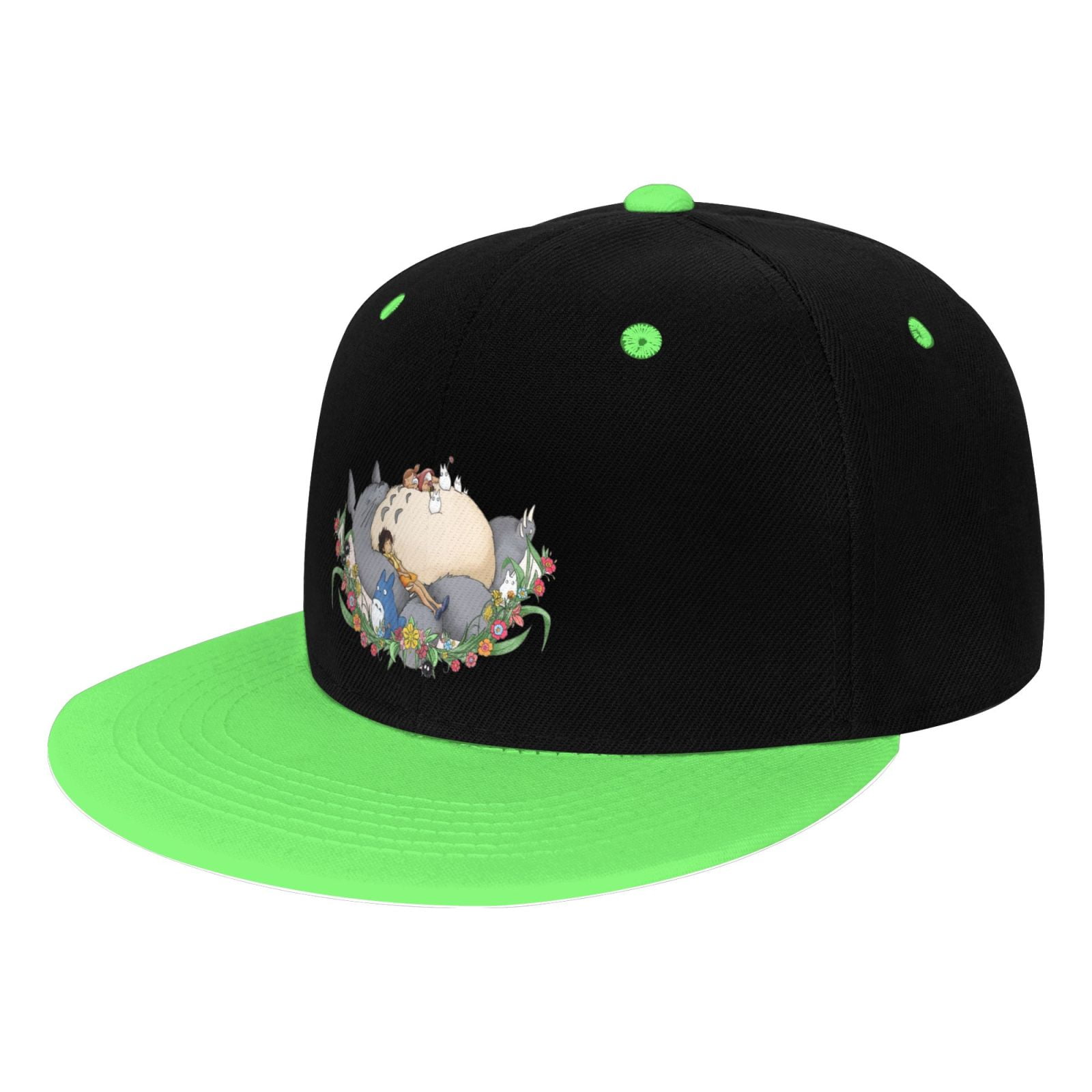 My Neighbor Totoro Art Adult Flat Brim Color Hip Hop Hat Dad Hat ...