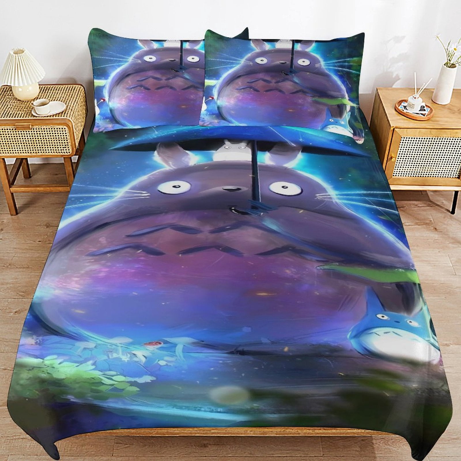 My Neighbor Totoro Bed Duvet Cover Microfiber Bedding Sets 3D Printed ...