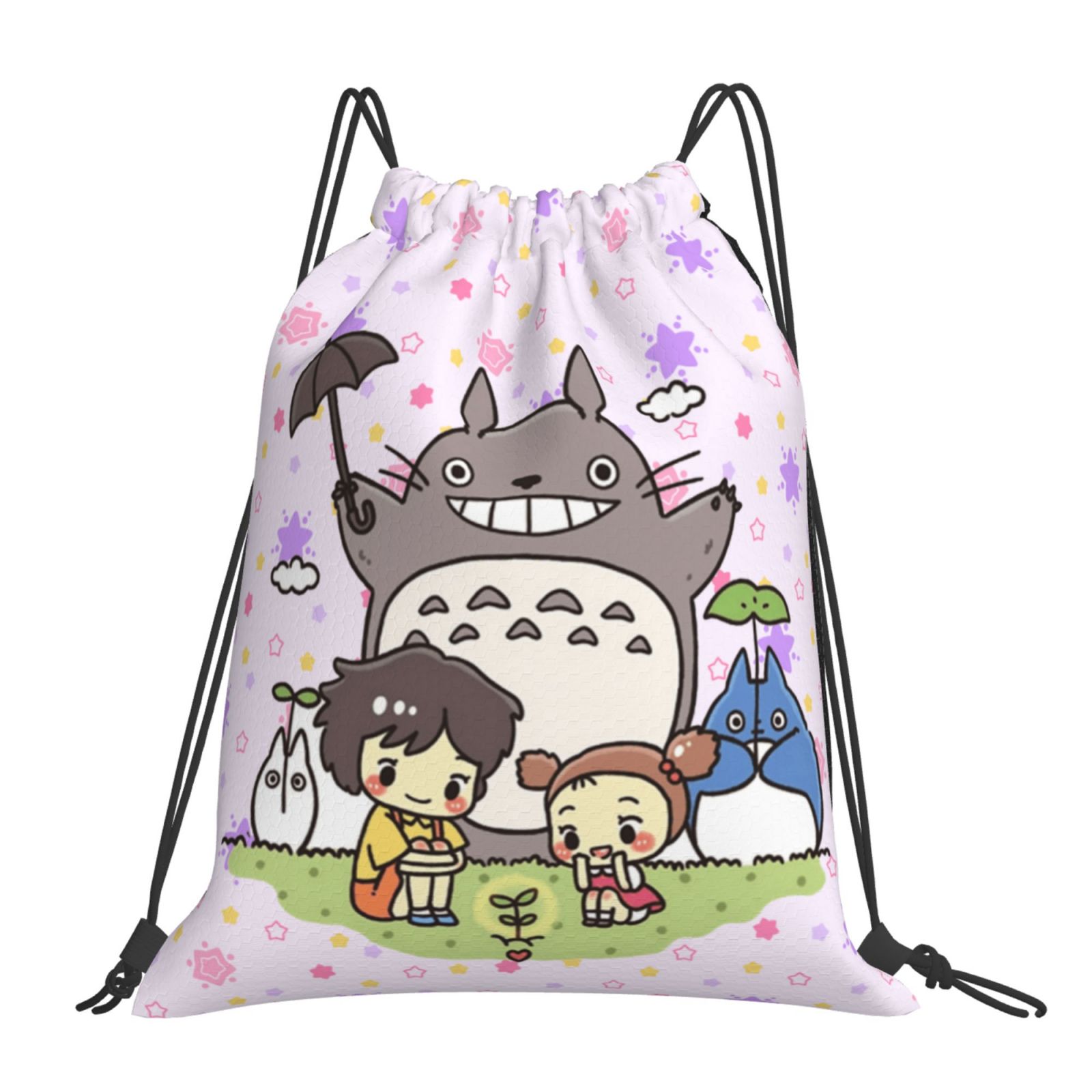 My Neighbor Totoro Drawstring Backpack Sport Gym Bag For Yoga Swimming ...