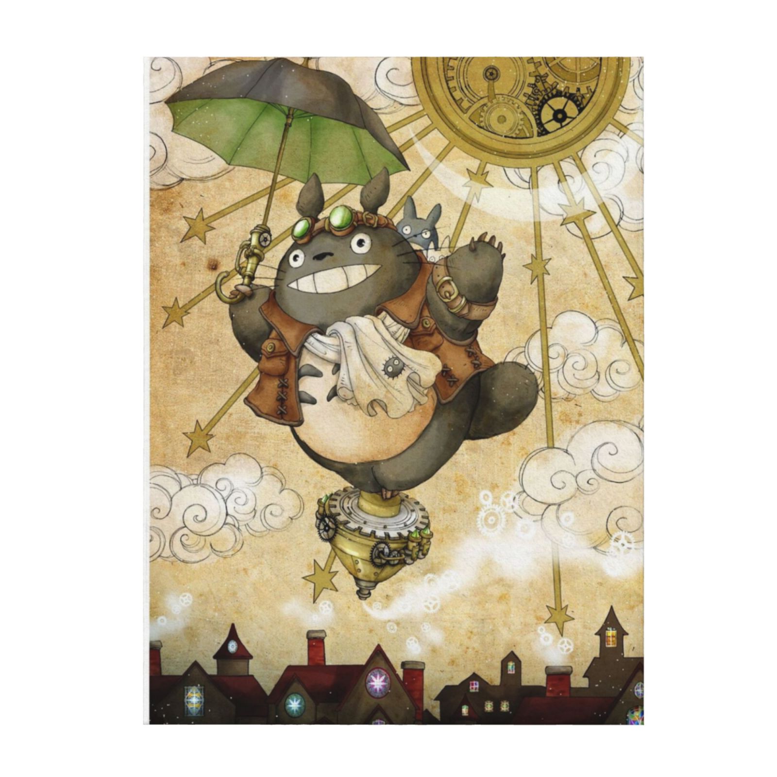 My Neighbor Totoro Plush Throw Blanket Super Soft Wool Blanket, Sofa ...