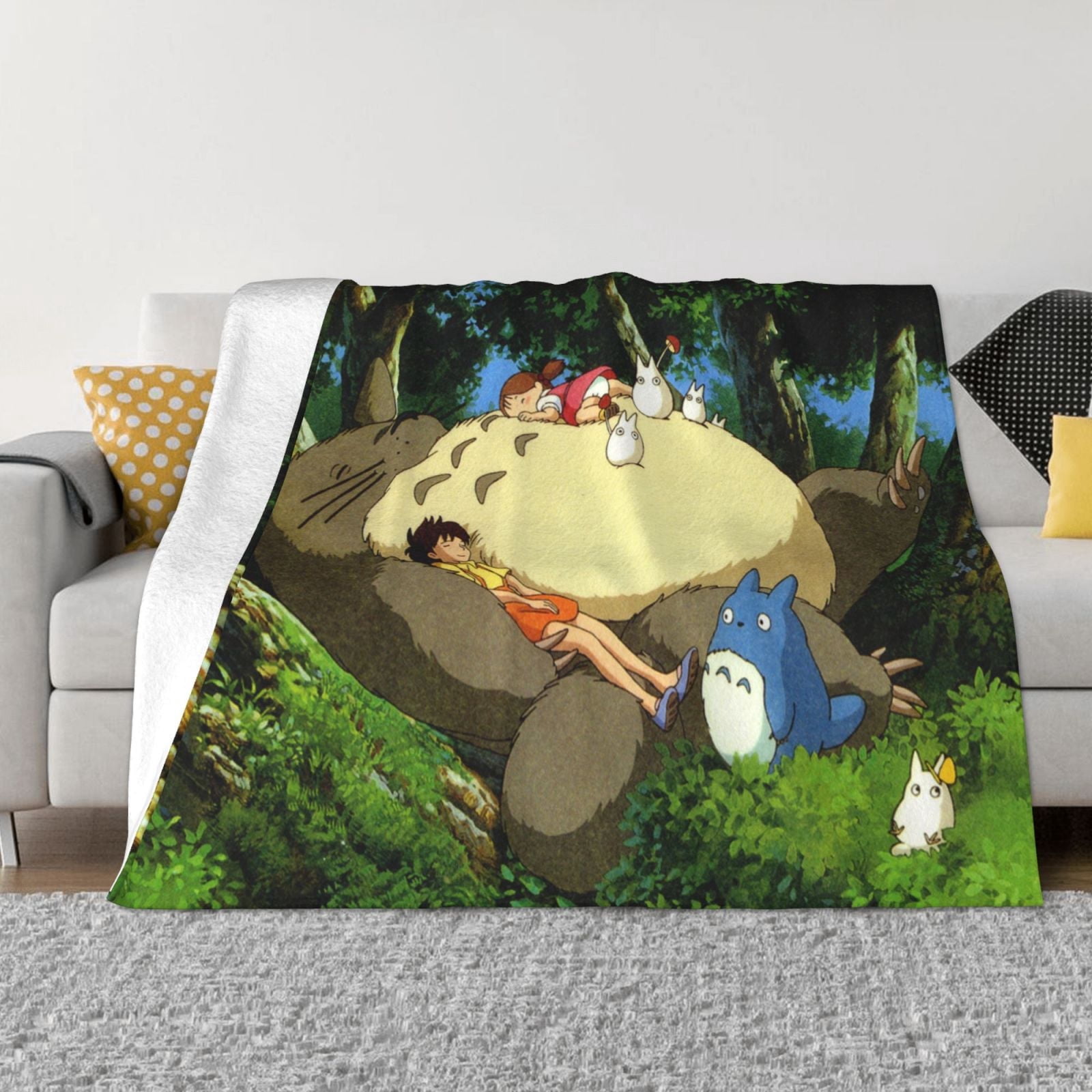 My Neighbor Totoro Throw Blanket Couch Bed Sofa Soft Lightweight Warm ...