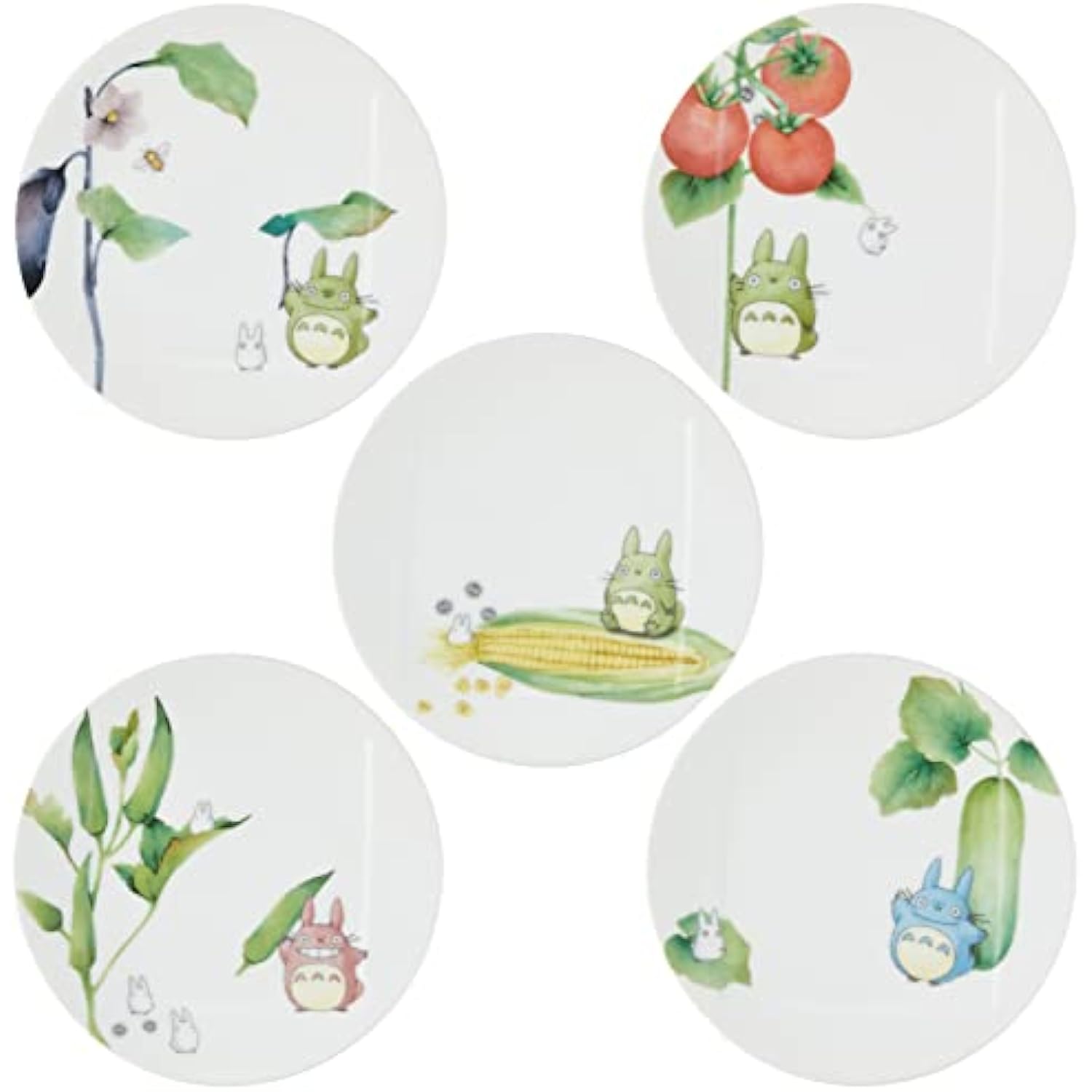 My Neighbor Totoro Vegetable Dinnerware Set 5-Piece - Microwave ...