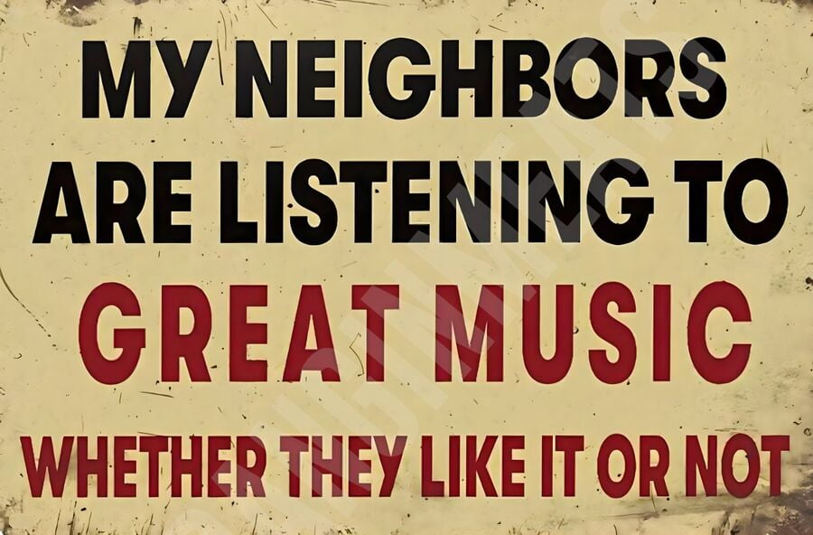 My Neighbors Are Listening Funny Metal Aluminum Sign Metal Aluminum ...