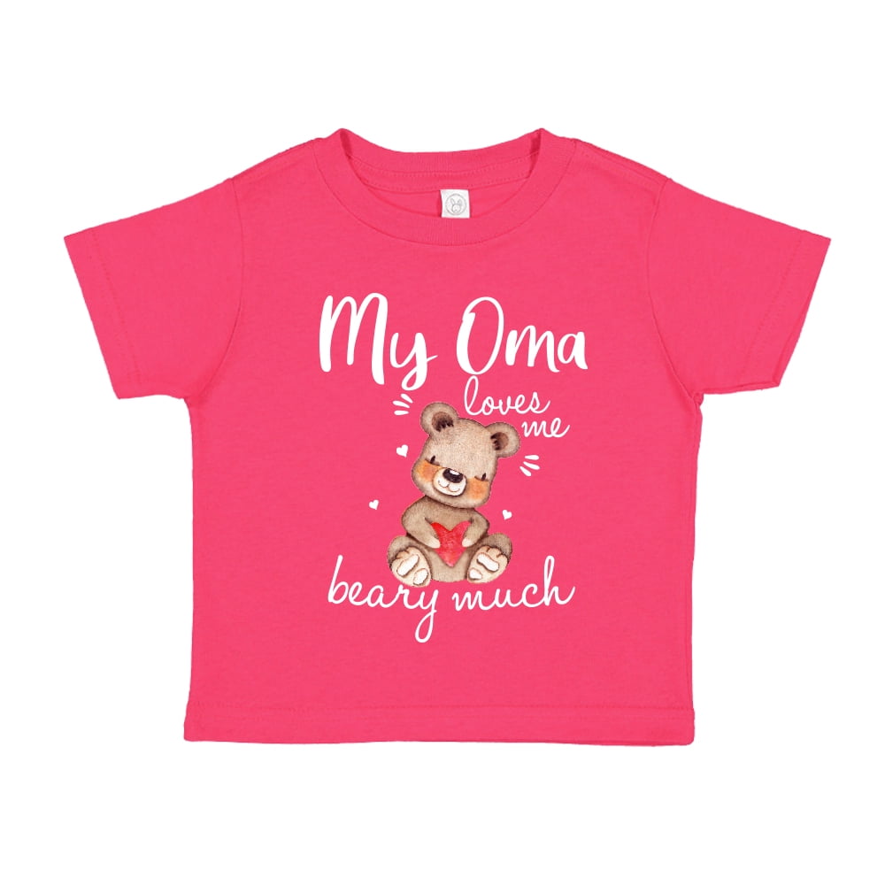 My Oma Loves Me Beary Much Baby Bodysuit One Piece 12 mo Cyber Pink ...