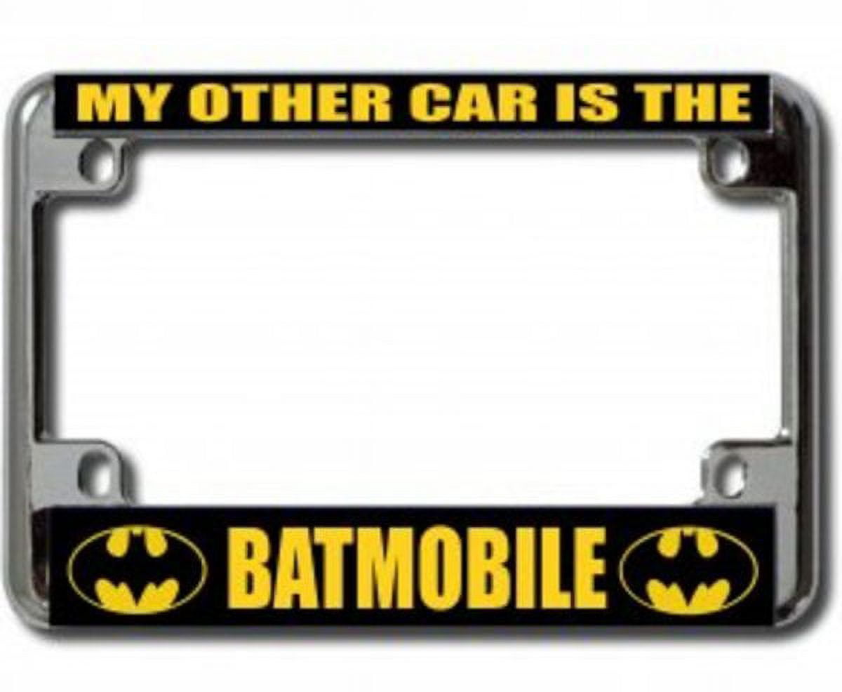My Other Car Is The Batmobile Chrome Motorcycle License Plate Frame ...