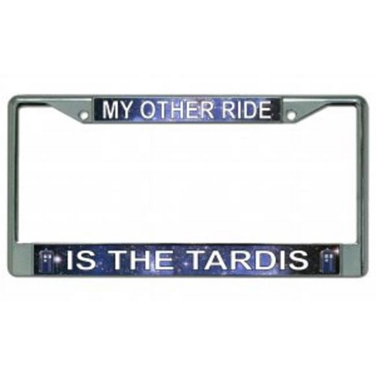 My Other Ride Is The Tardis Chrome License Plate Frame - Walmart.com