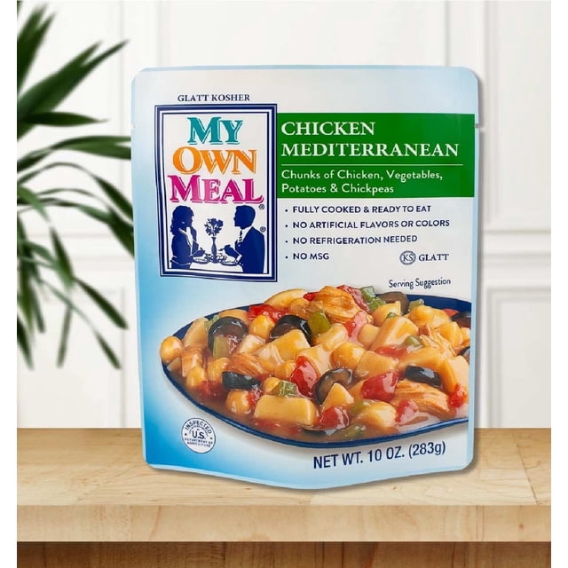 My Own Meals, Chicken Mediterranean, Kosher, Shelf Stable 10 OZ, Pack ...