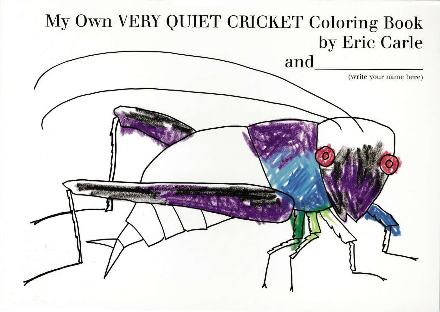My Own Very Quiet Cricket Coloring Book, (Paperback) - Walmart.com