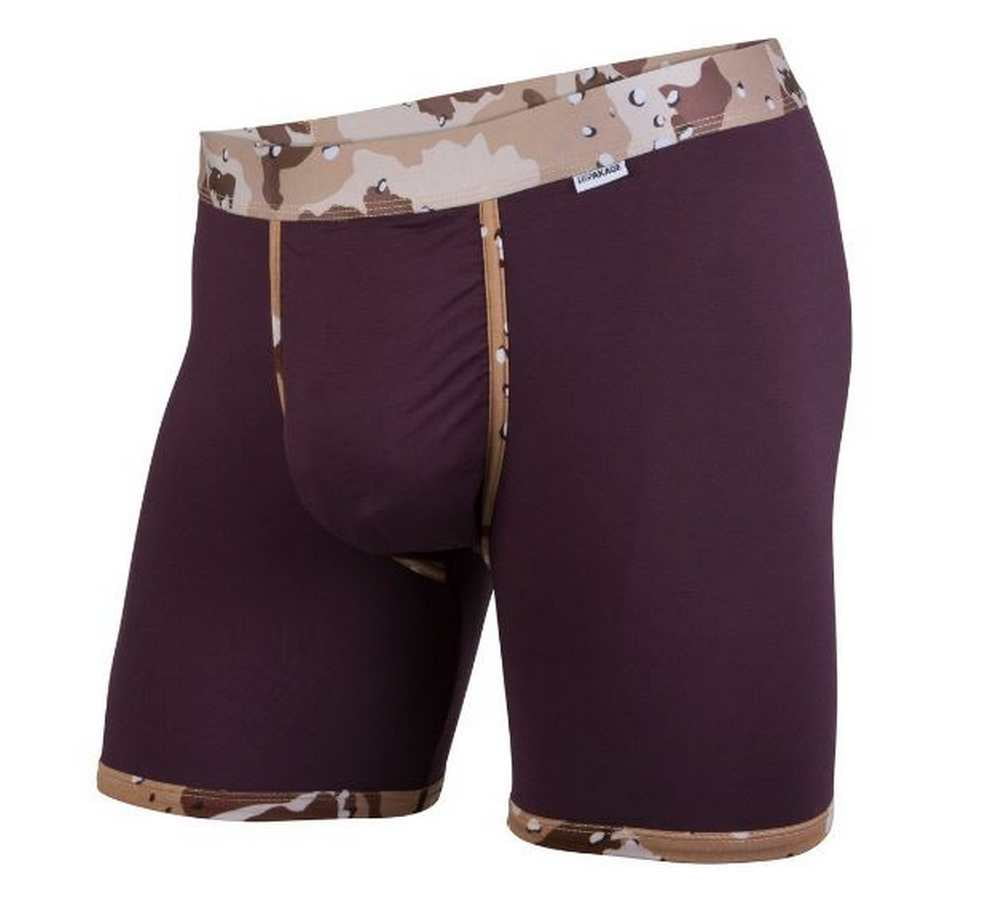 My Package Men's Weekday Boxer Brief Everyday Underwear MPWD (Plum/Camo ...