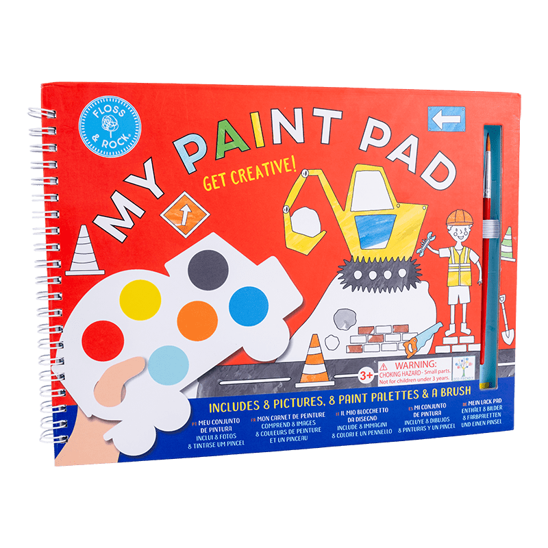 Floss & Rock My Painting Pad Set - Construction with 8 Pictures, 8 ...