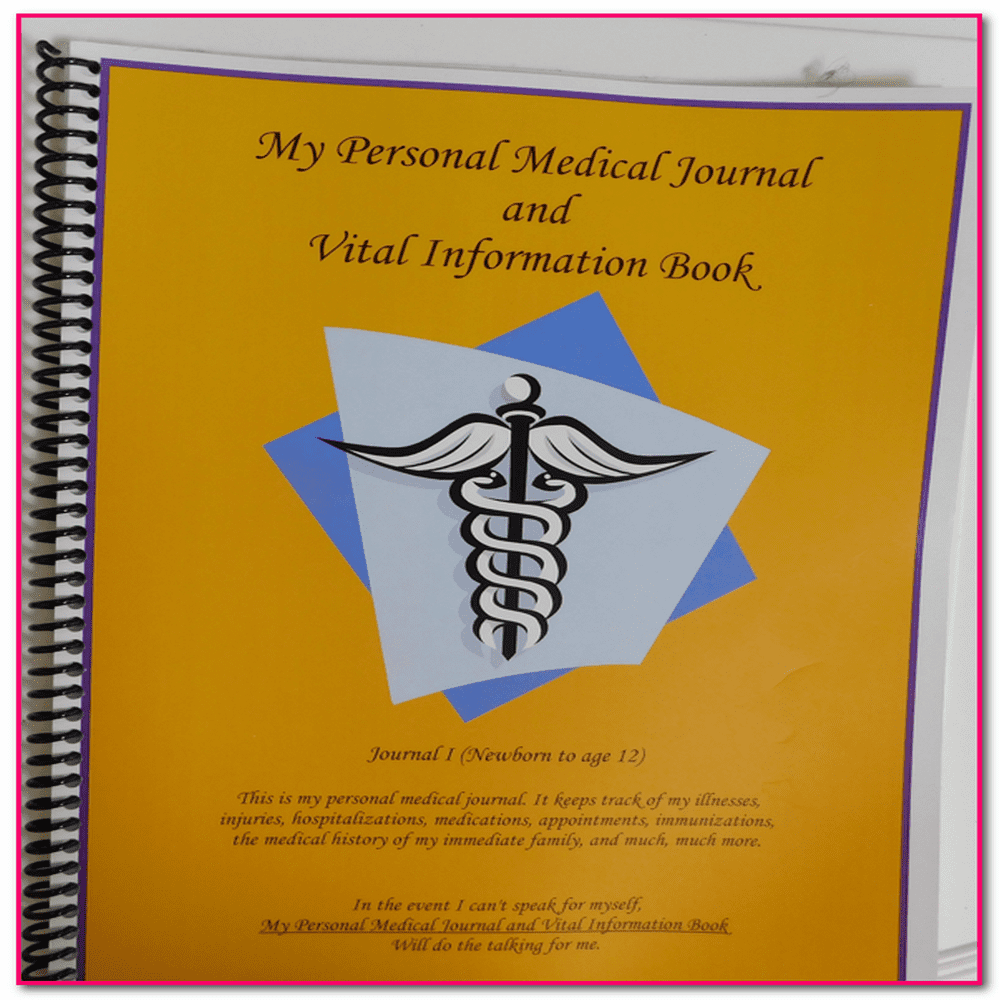 My Personal Medical Journal 1 Vital Information Book For New Born to ...