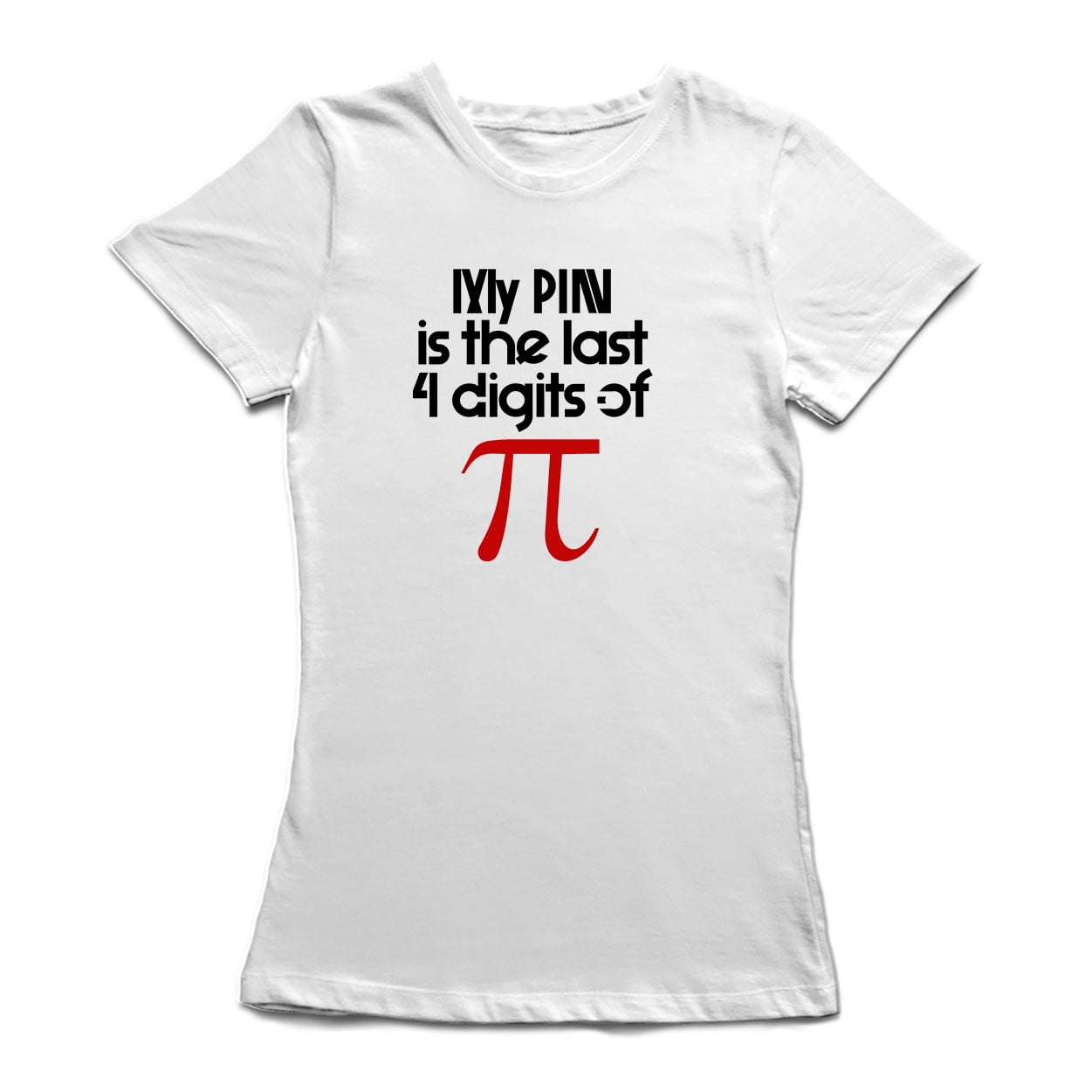 My Pin Is The Last Digits Of Pi Graphic Women White T-Shirt, Female ...