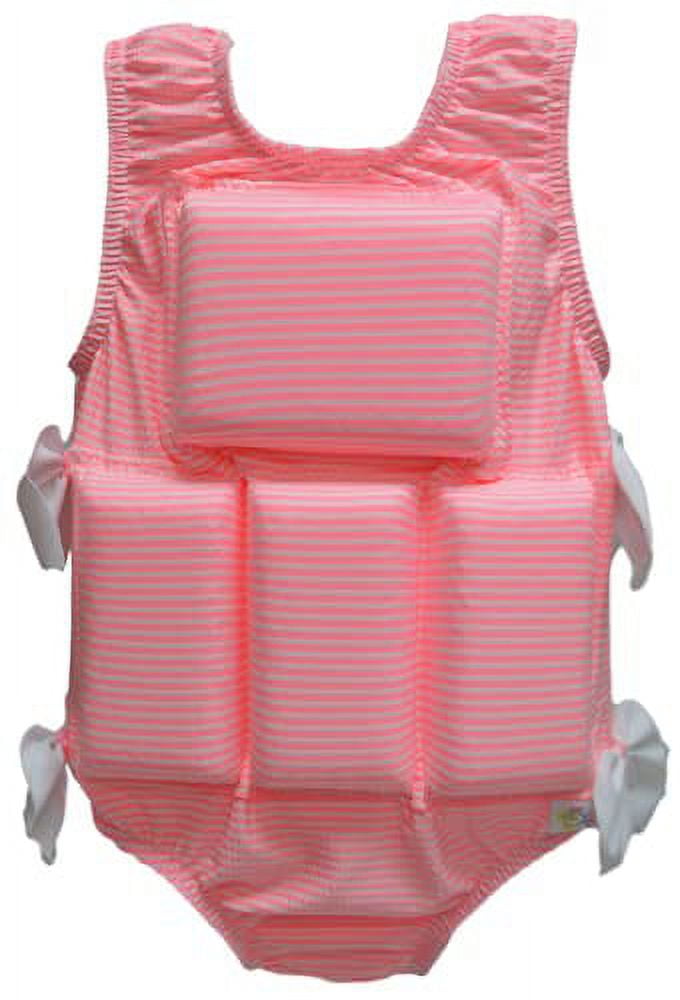 My Pool Pal Girl's Swimwear Flotation Life Vest Swimsuit - 79303 (Coral ...