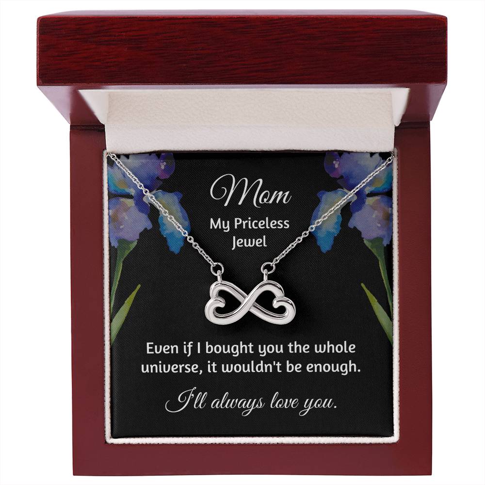 My Priceless Jewel, Endless Love Necklace, 14k White Gold or 18k Yellow ...