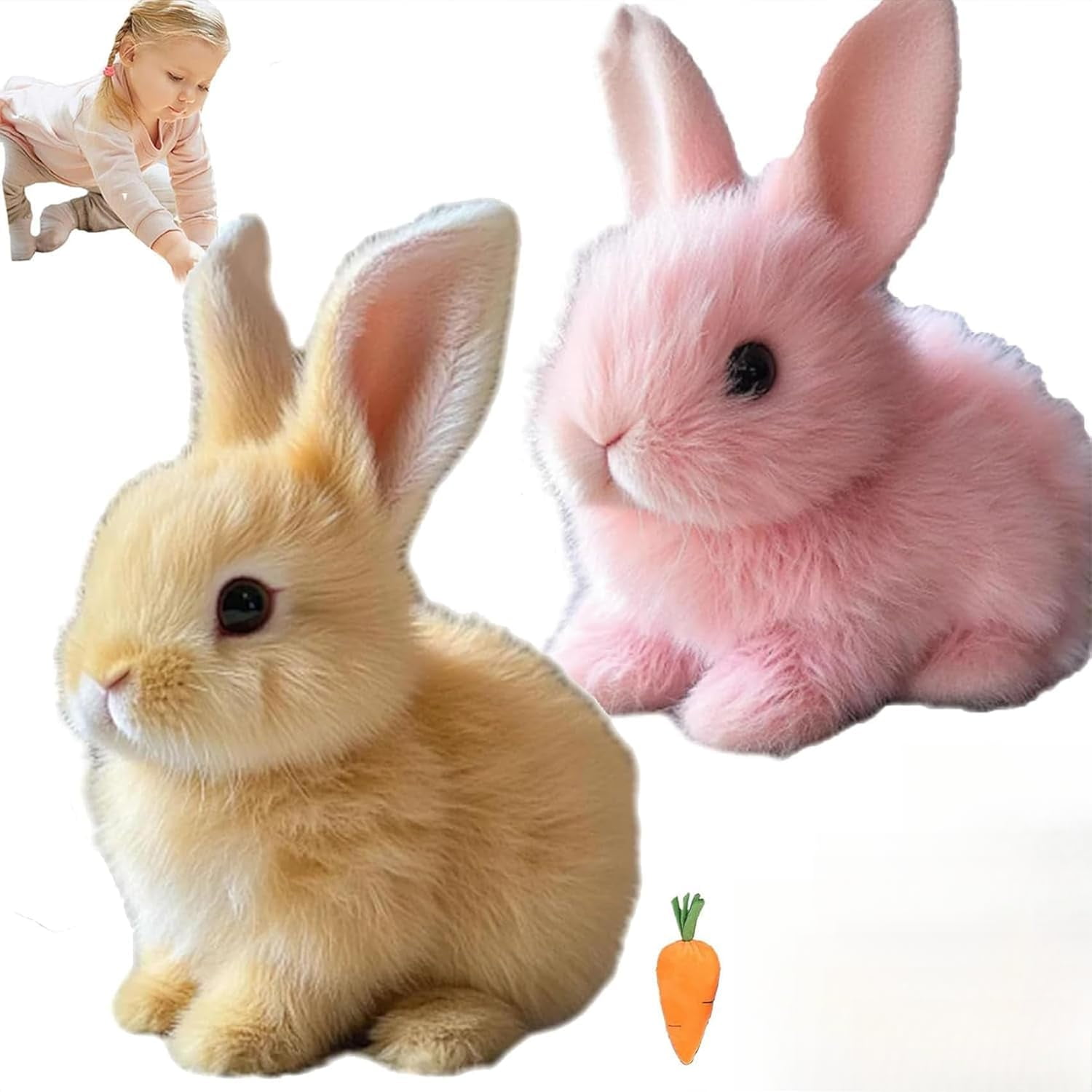 My Realistic Bunny Toy, Interactive Bunny Realistic Bunny - Jumping ...