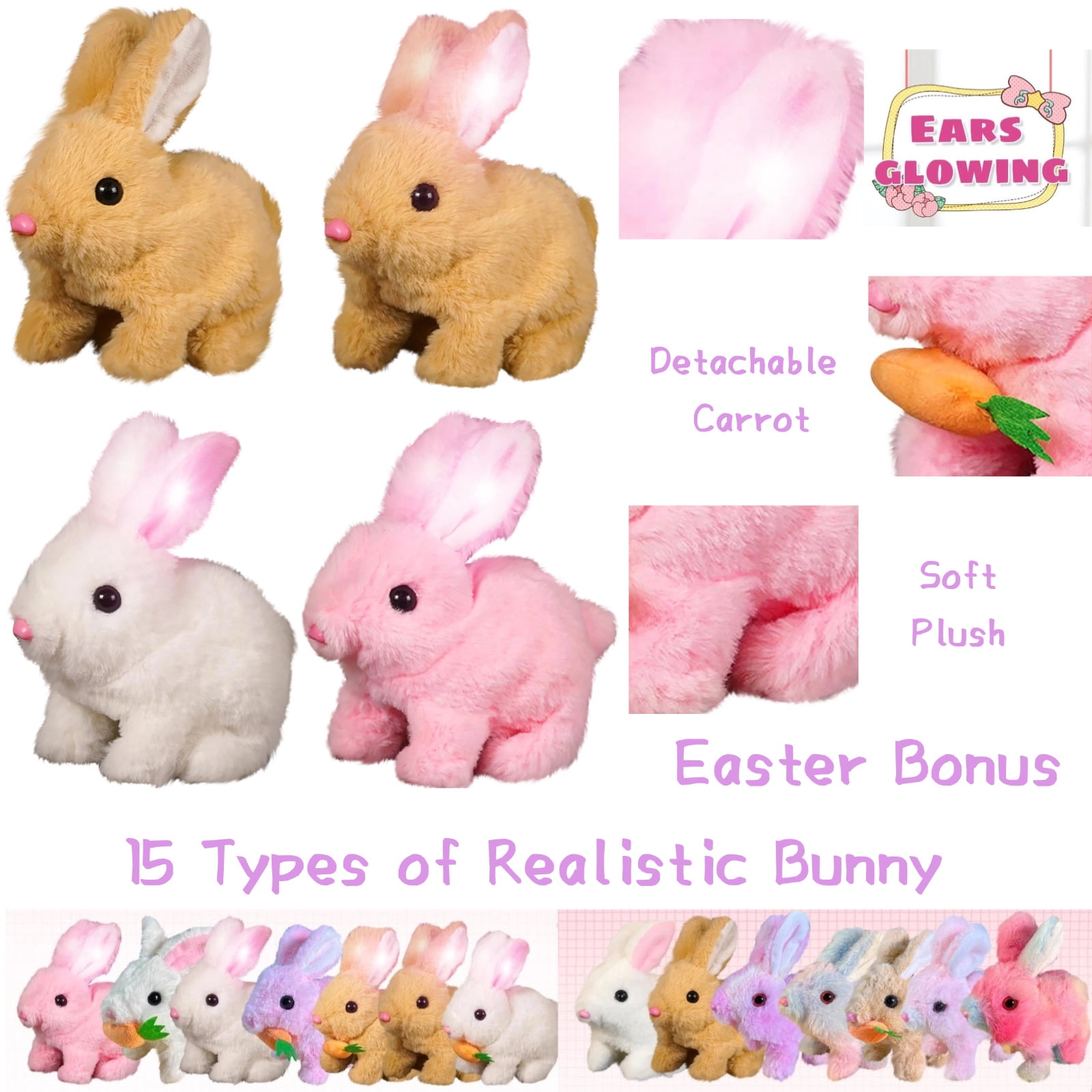 My Realistic Bunny Toy , Vitality Bunby , Easter Bunny Toys , Realistic ...