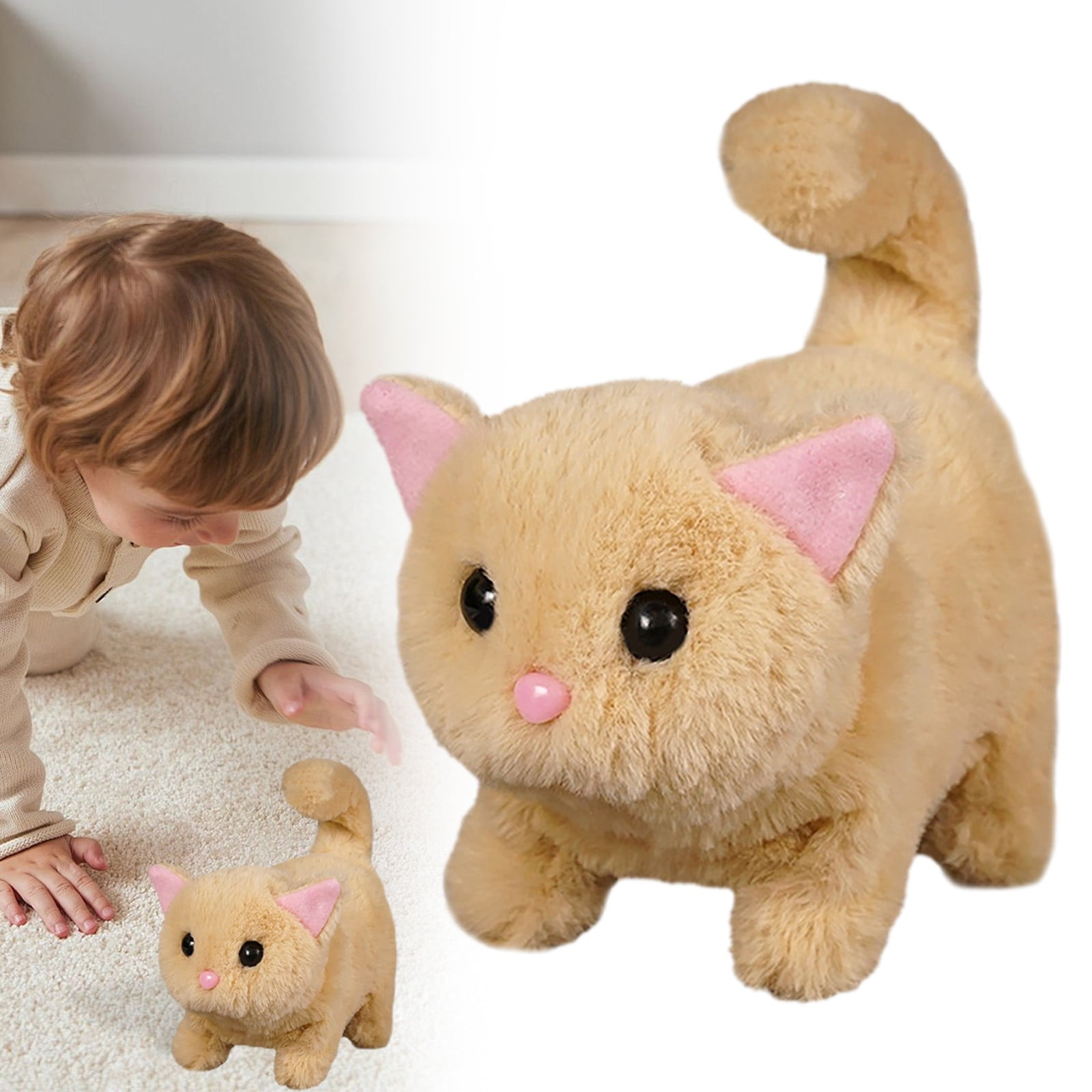 My Realistic Cat Toy 2025 New AI Robot Interactive Plush Cat For Adults ...