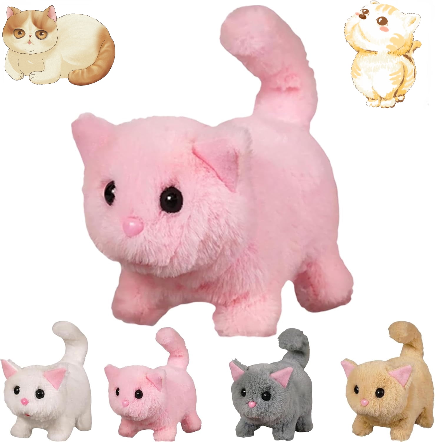 My Realistic Cat Toy - 2025 New AI Robot Kitten, Interactive Plush Cat ...