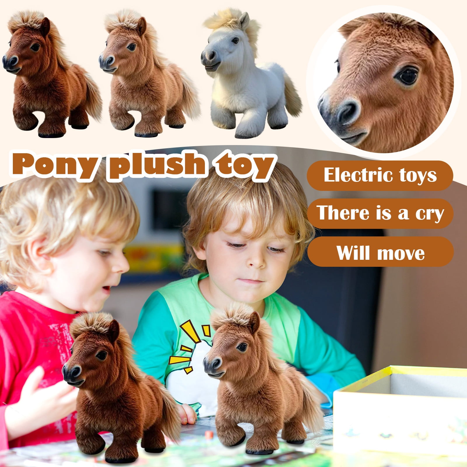 My Realistic Pony, Flufuns Robot, Plush Toy Pony - Walks, Barks, and ...