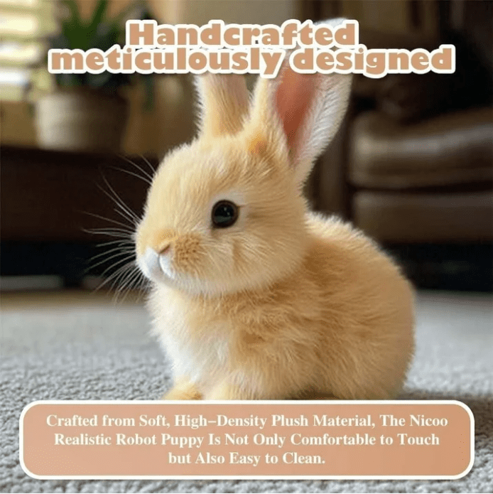 My Realistic Robot Bunny Plush Toy Interactive Robotic Rabbit Gift for ...