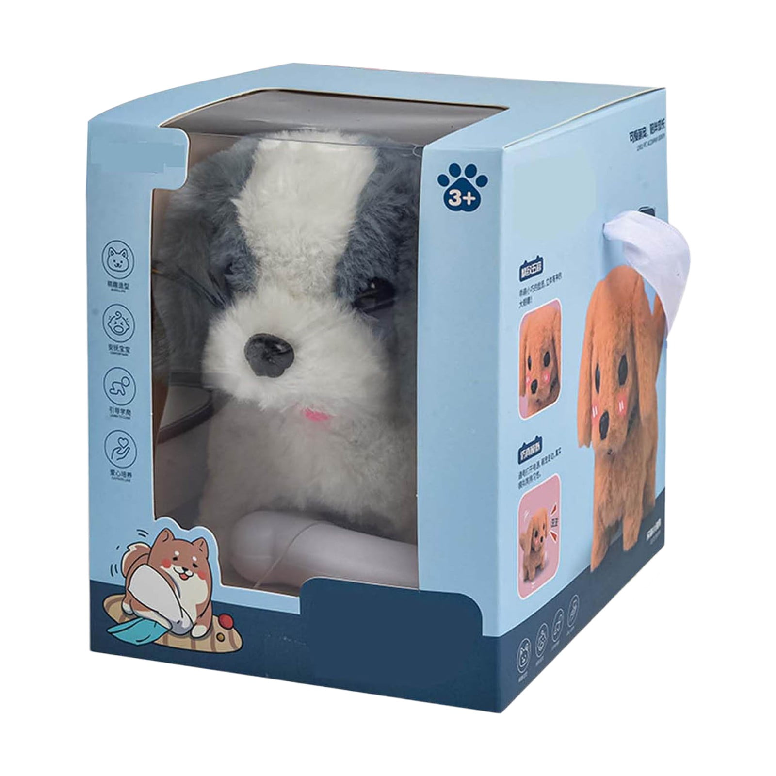 My Realistic Robot Puppy Dog Interactive Plush Puppy Toy with Realistic ...