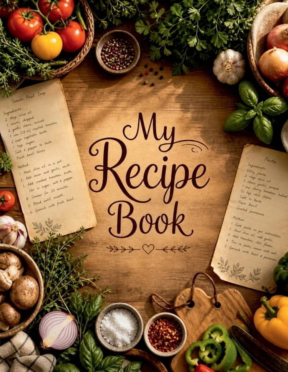 My Recipe Book: A Blank Recipe Book for Everyday Cooking & Special ...