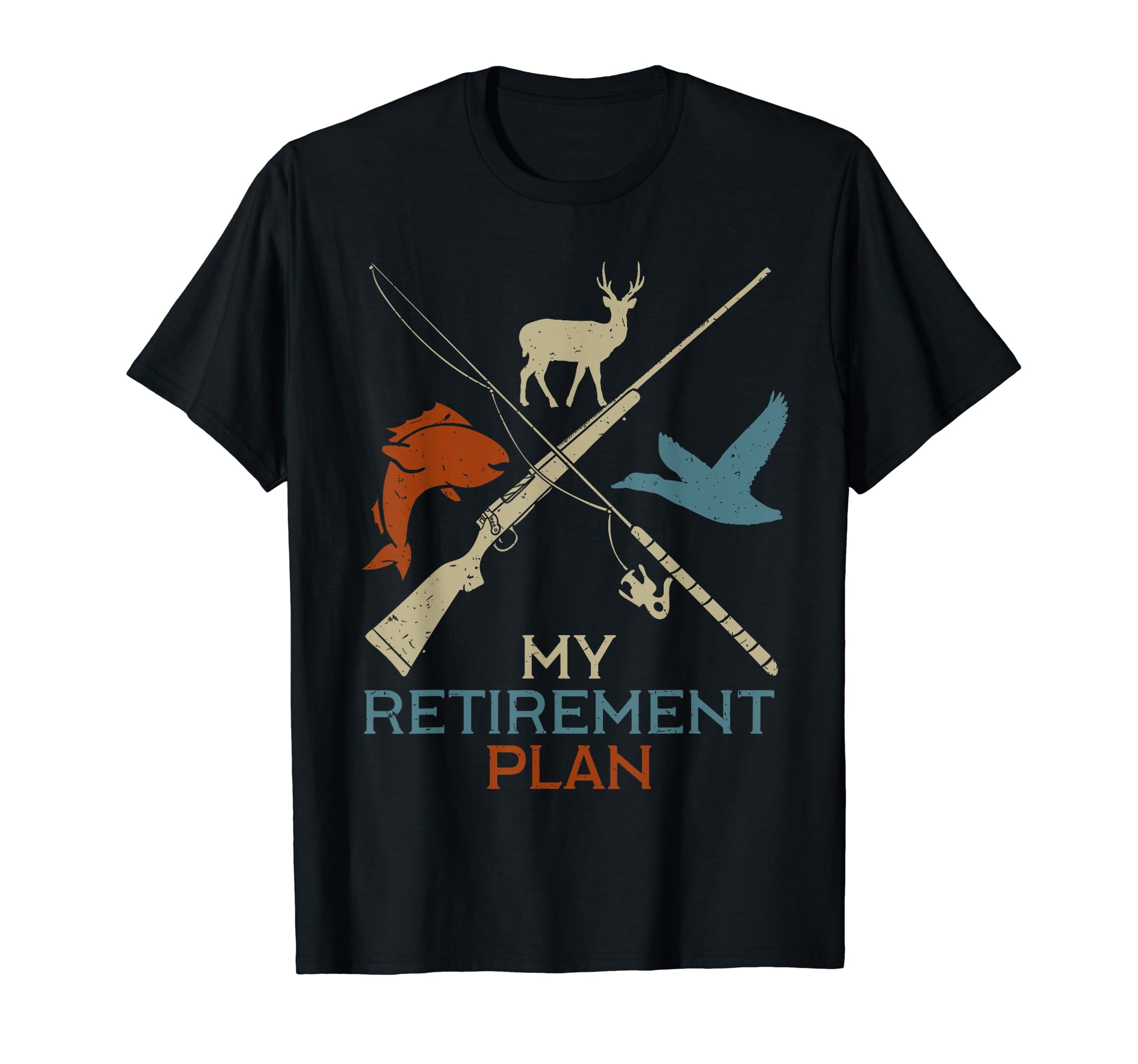 My Retirement Plan Hunting Fishing Hunter Grandfather T-Shirt - Walmart.com