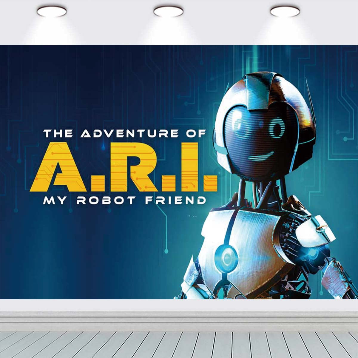 My Robot Friend school Backdrop Background Banner Birthday Party ...