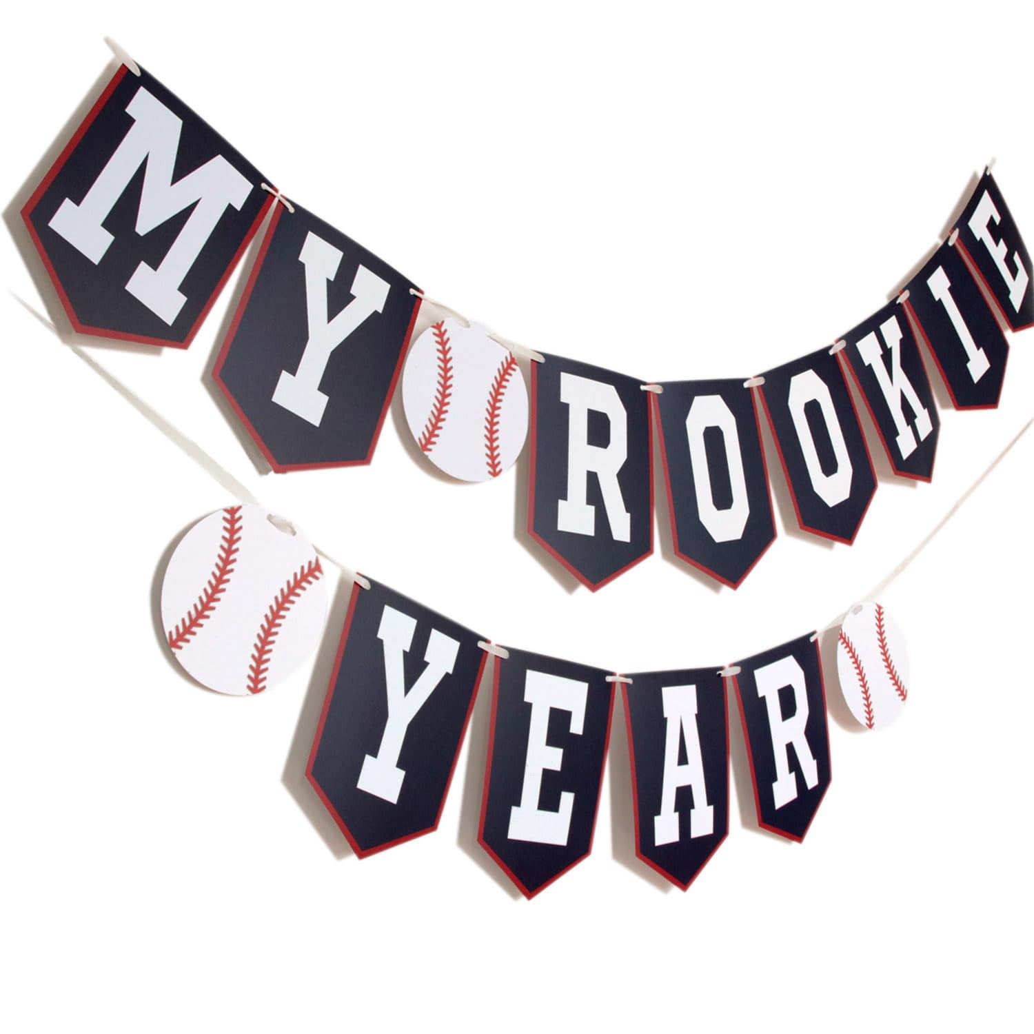 My Rookie Year Banner,Rookie Of The SMRYear 1st Birthday Decoration ...