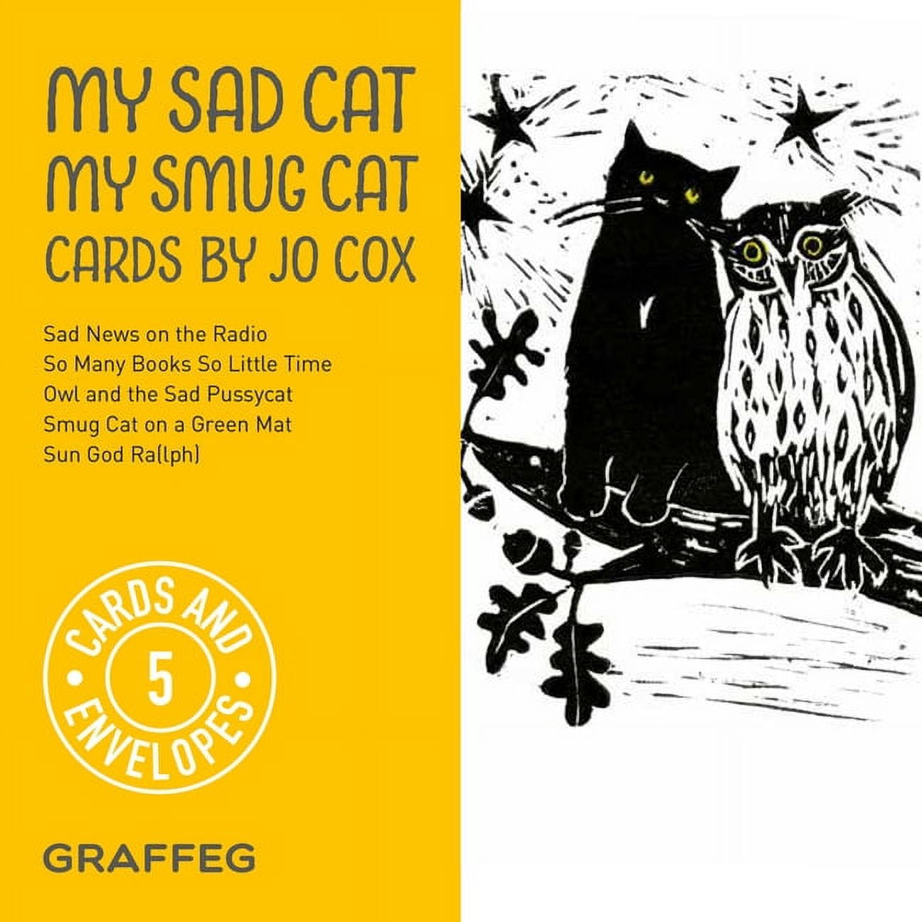My Sad Cat, My Smug Cat Cards (Postcard book or pack) - Walmart.com