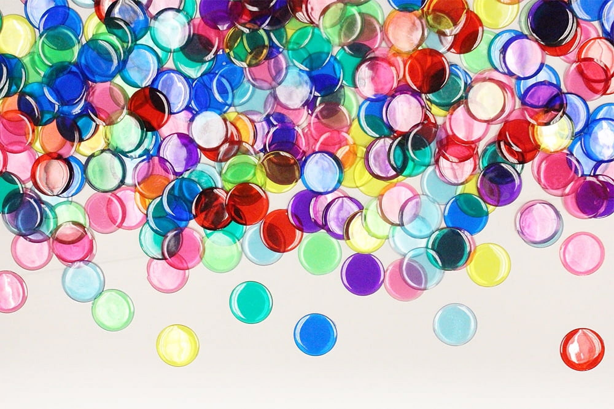 My Scratch Offs 0.75" Rainbow Translucent Plastic Scratcher Chips ...