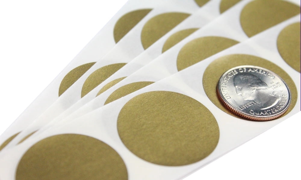 My Scratch Offs 1.25" Gold Round Scratch-off Sticker Labels, 500 Count ...