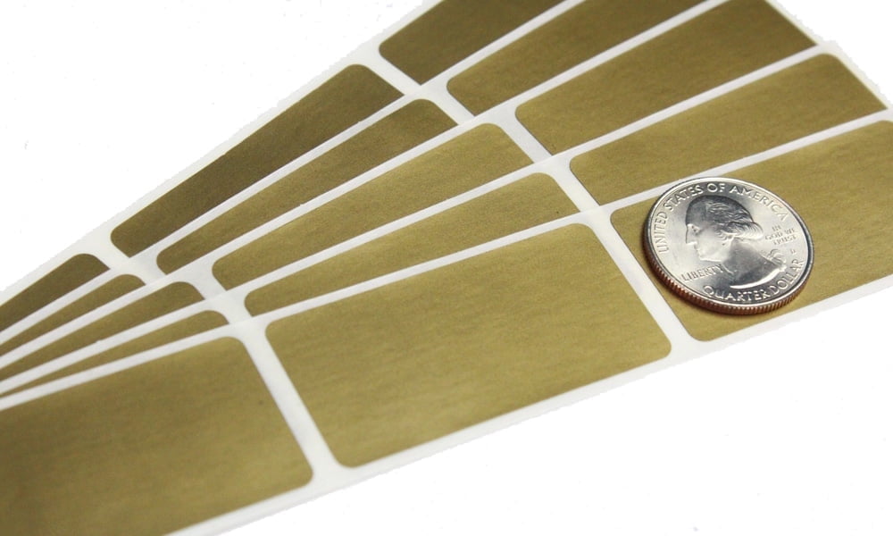 My Scratch Offs 1" x 2" Gold Rectangle Scratch-off Sticker Labels, 500 ...